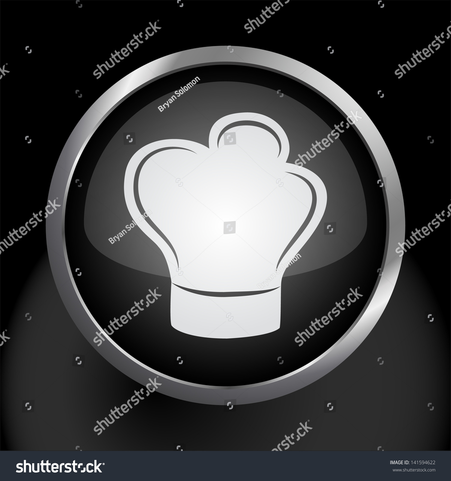 Chefs Hat Symbol Icon Stock Vector (Royalty Free) 141594622 | Shutterstock