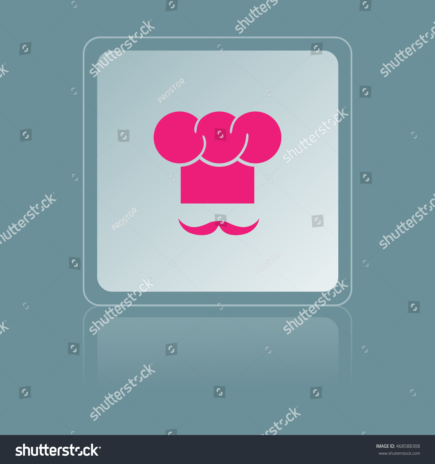 Chef Mustache Stock Vector (Royalty Free) 468588308 | Shutterstock