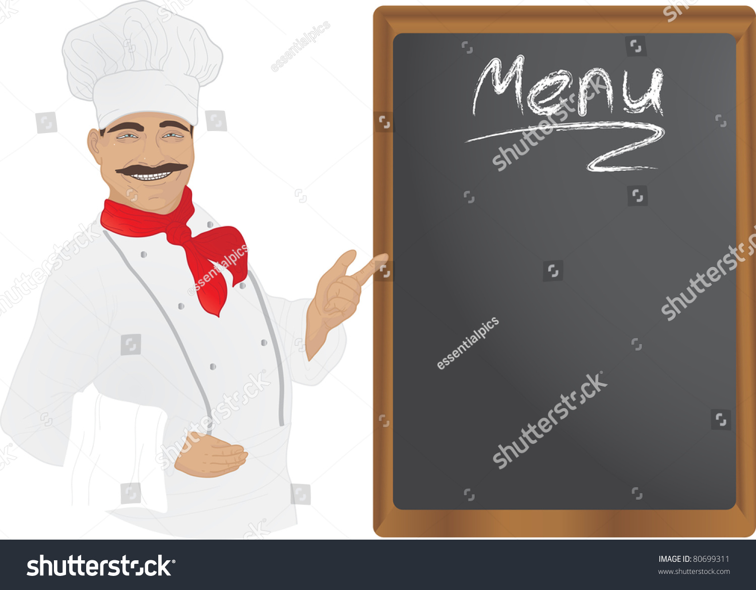 Chef Board Menu Stock Vector (Royalty Free) 80699311 | Shutterstock
