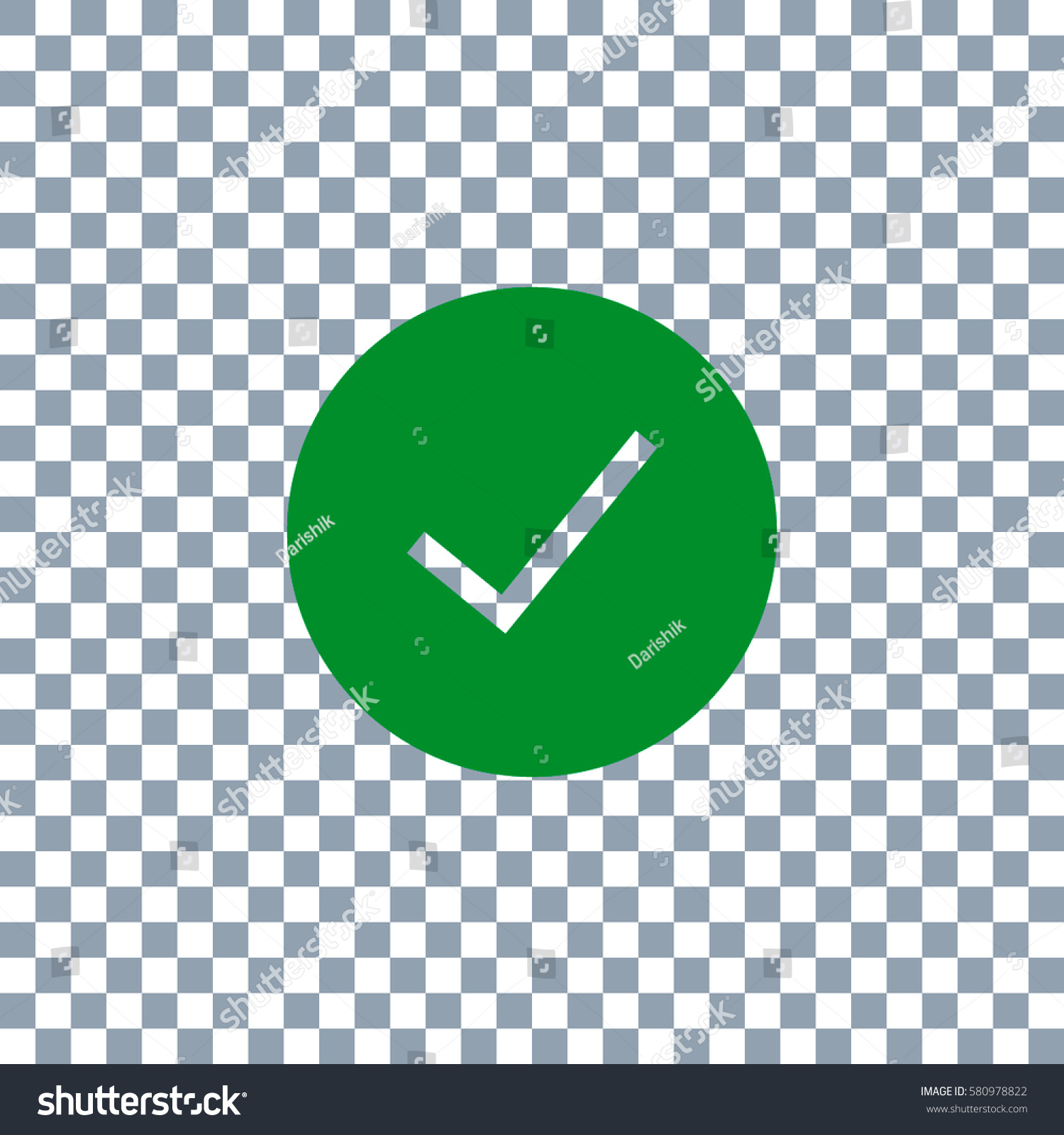 Chek Icon Vector Cheked On Transparent Stock Vector (Royalty Free ...