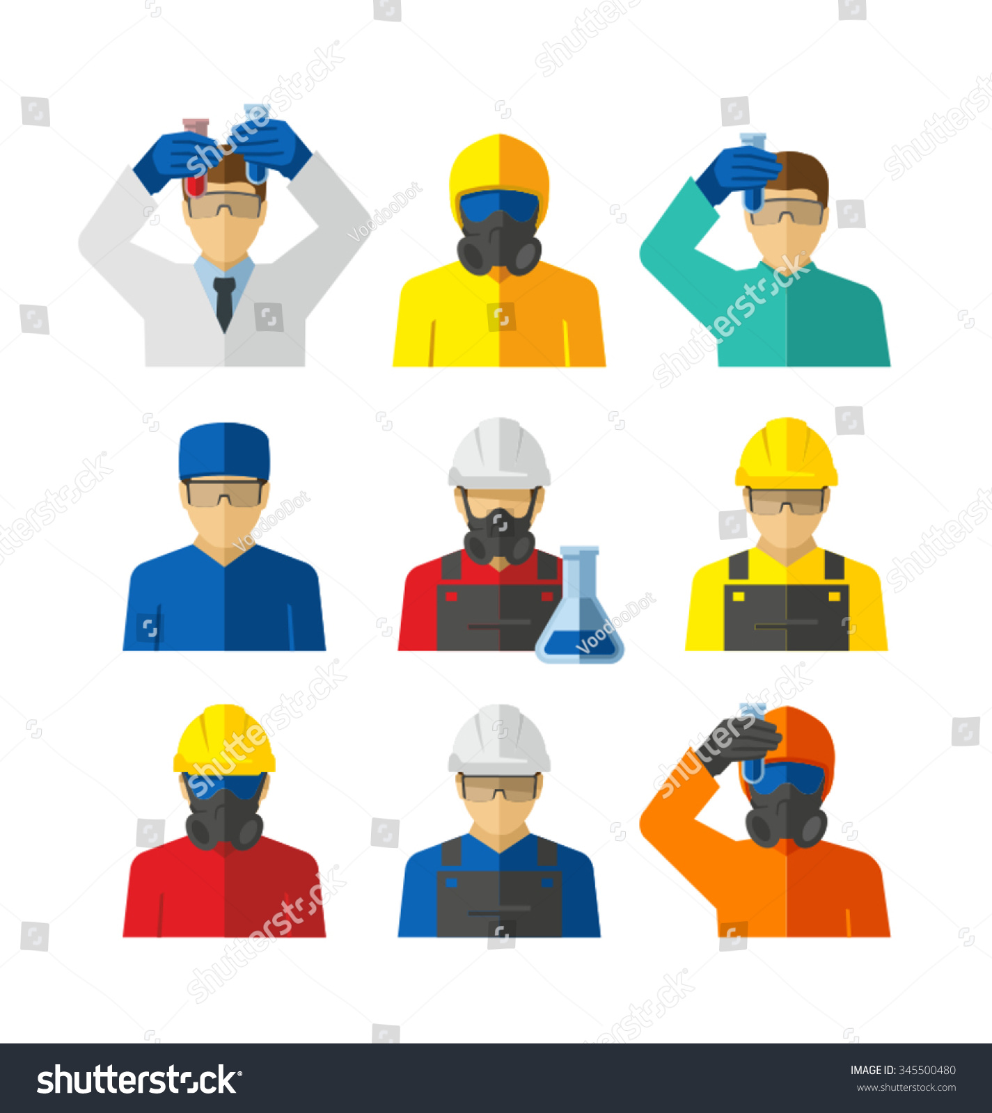Chemical Laboratory Workers Vector Stock Vector (Royalty Free ...