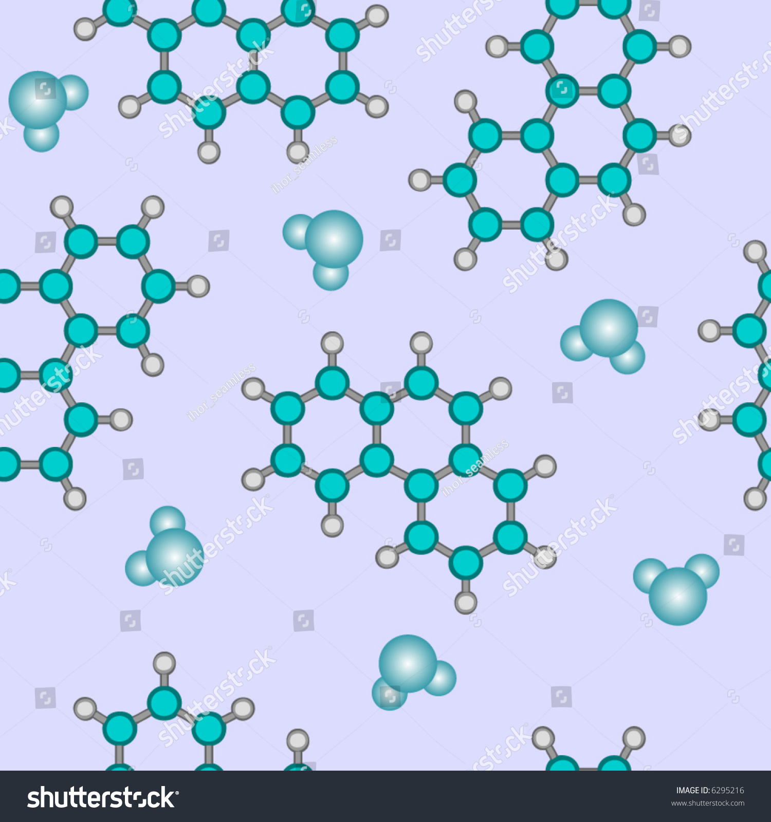 Chemical Molecules Seamlessly Vector Wallpaper Stock Vector (Royalty ...