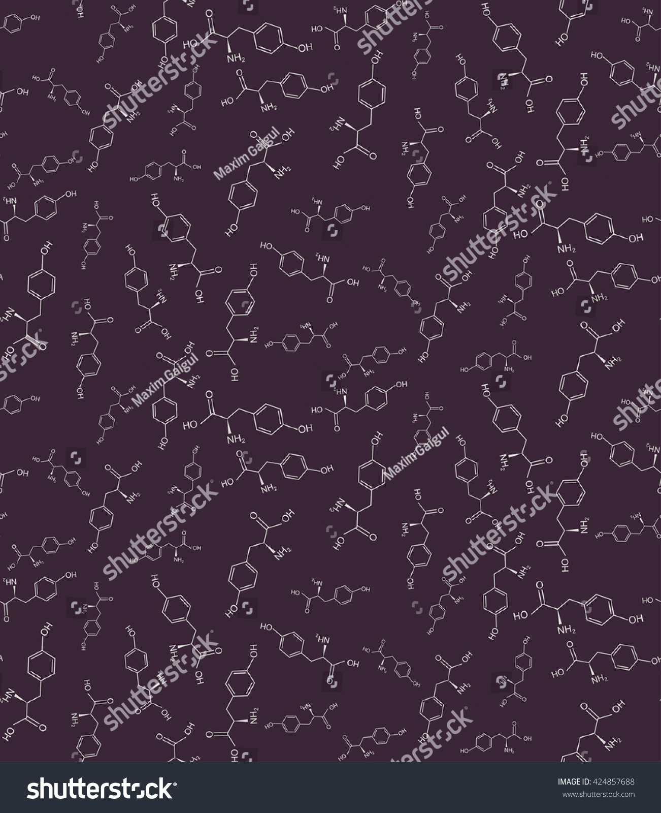 Chemistry Background Molecule Models Formulas Stock Vector (Royalty ...
