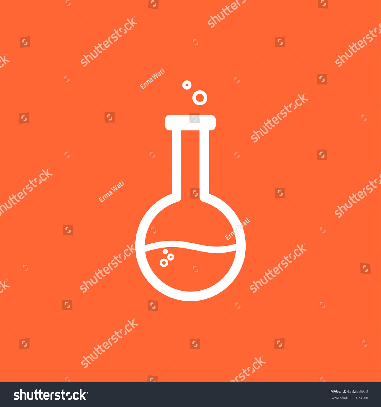 Chemistry Bottle Laboratory Stock Vector (Royalty Free) 438283963 ...