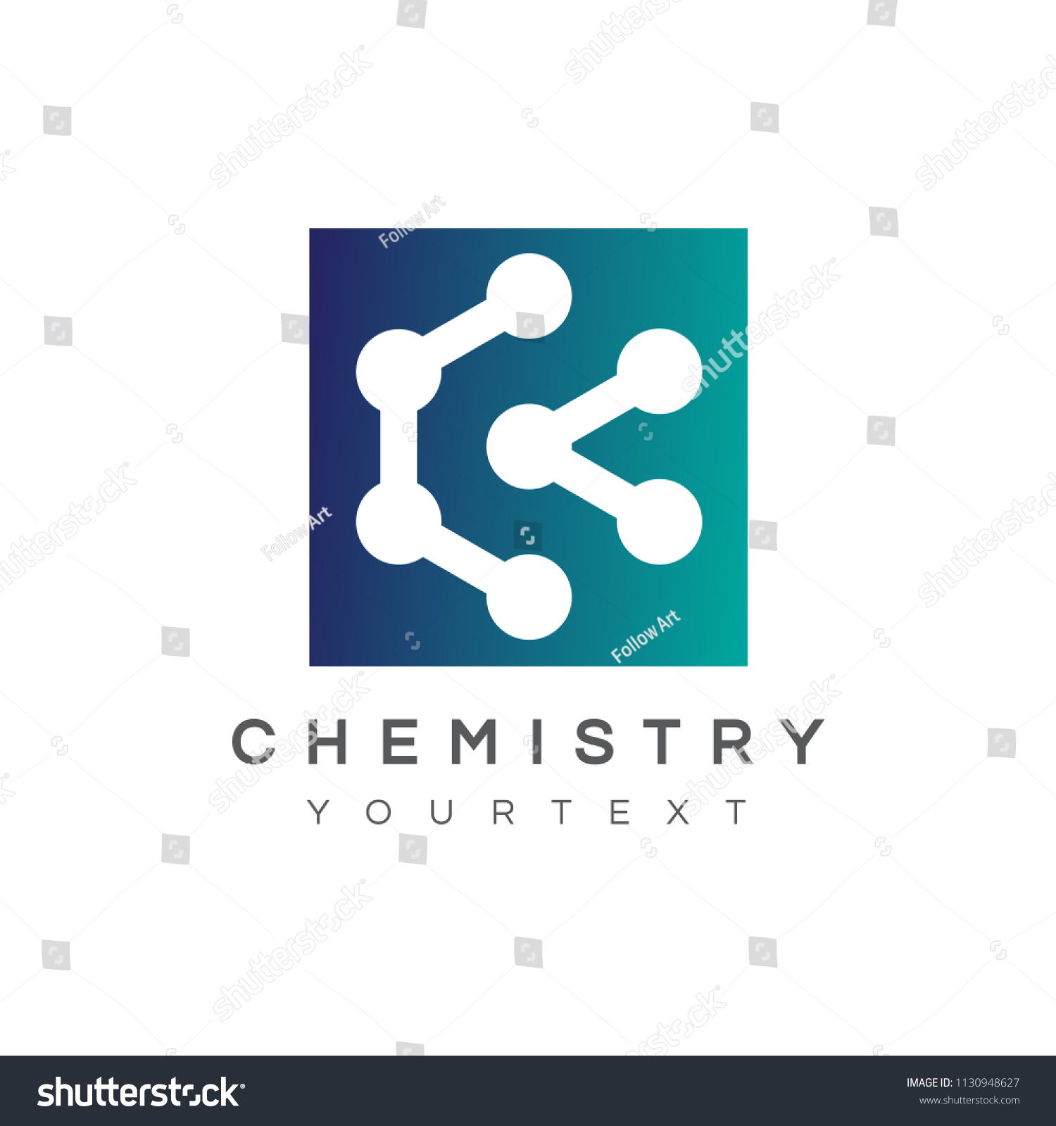 Chemistry Logo Design Stock Vector (Royalty Free) 1130948627