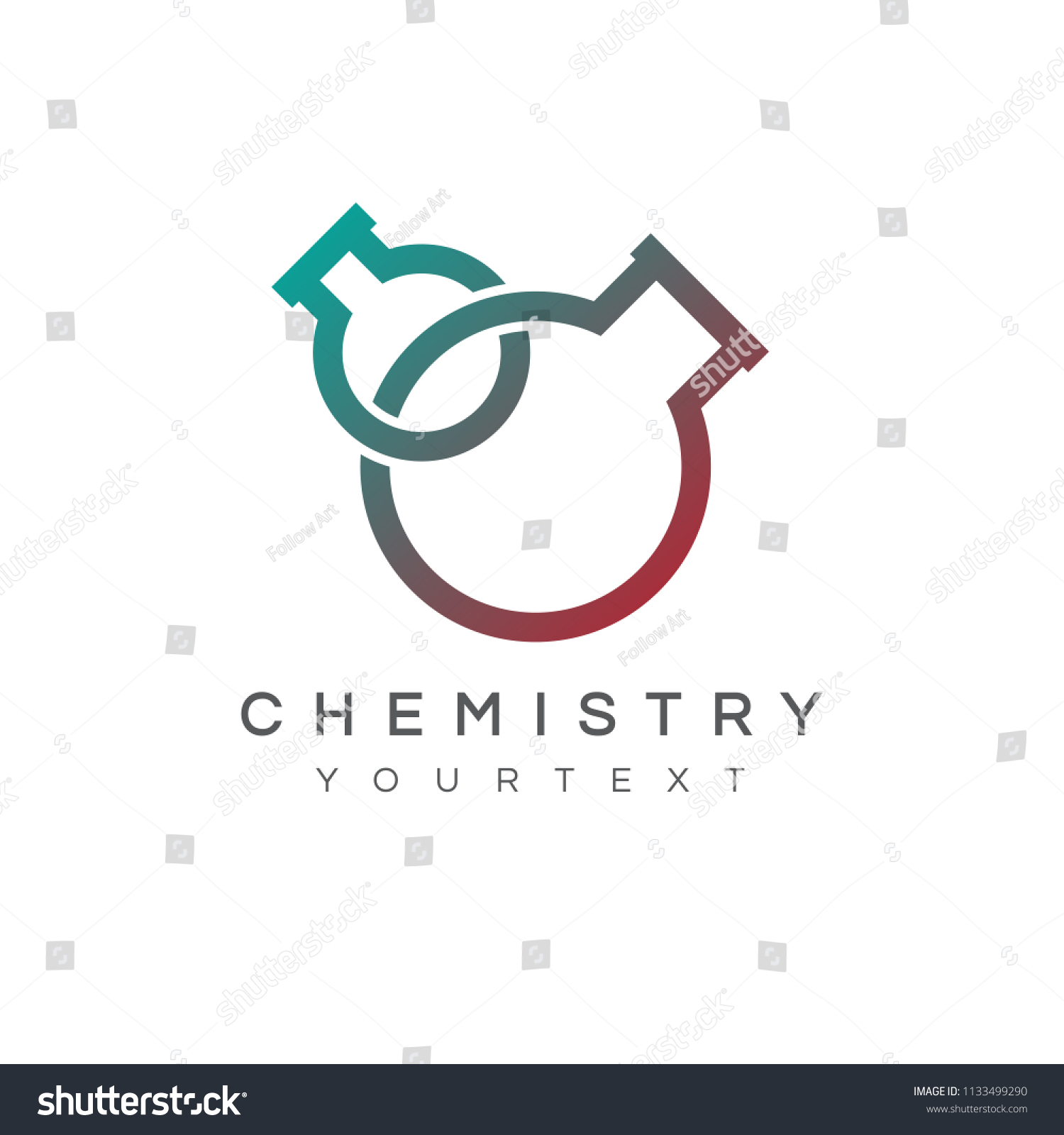 Chemistry Logo Design Stock Vector (Royalty Free) 1133499290