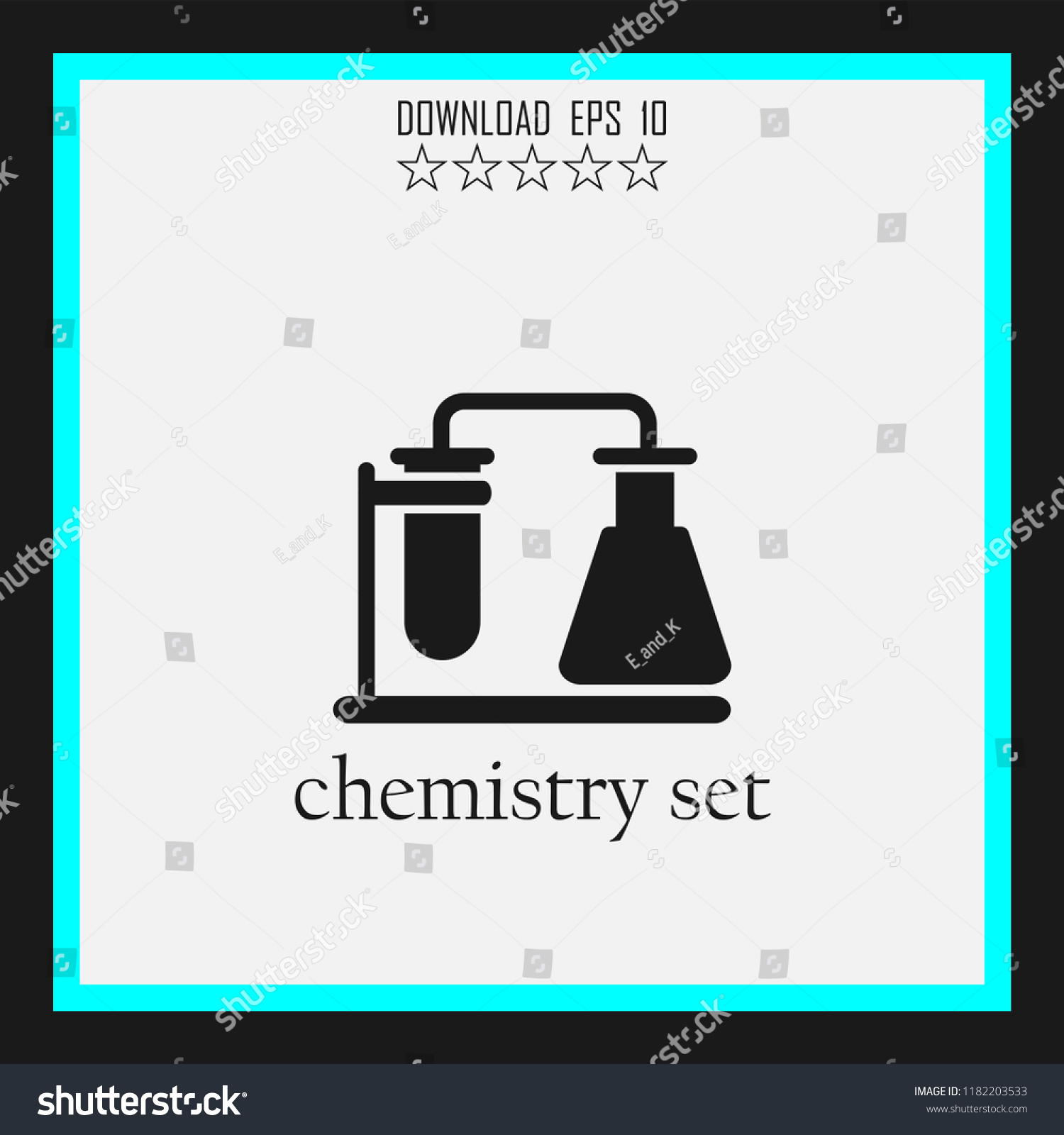 Chemistry Set Sketch Vector Icon Stock Vector (Royalty Free) 1182203533