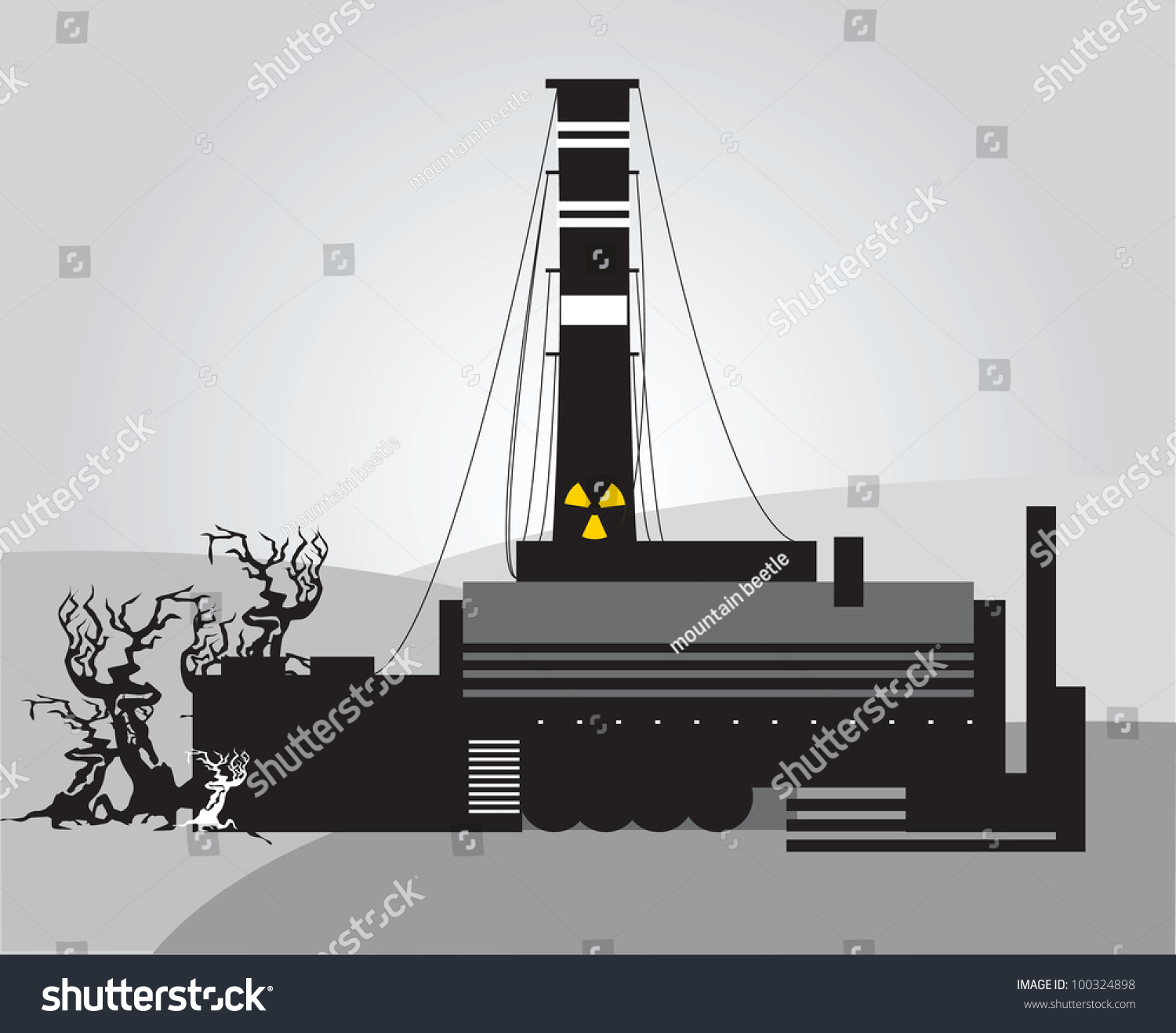 Chernobyl Disaster 스톡 벡터(로열티 프리) 100324898 | Shutterstock
