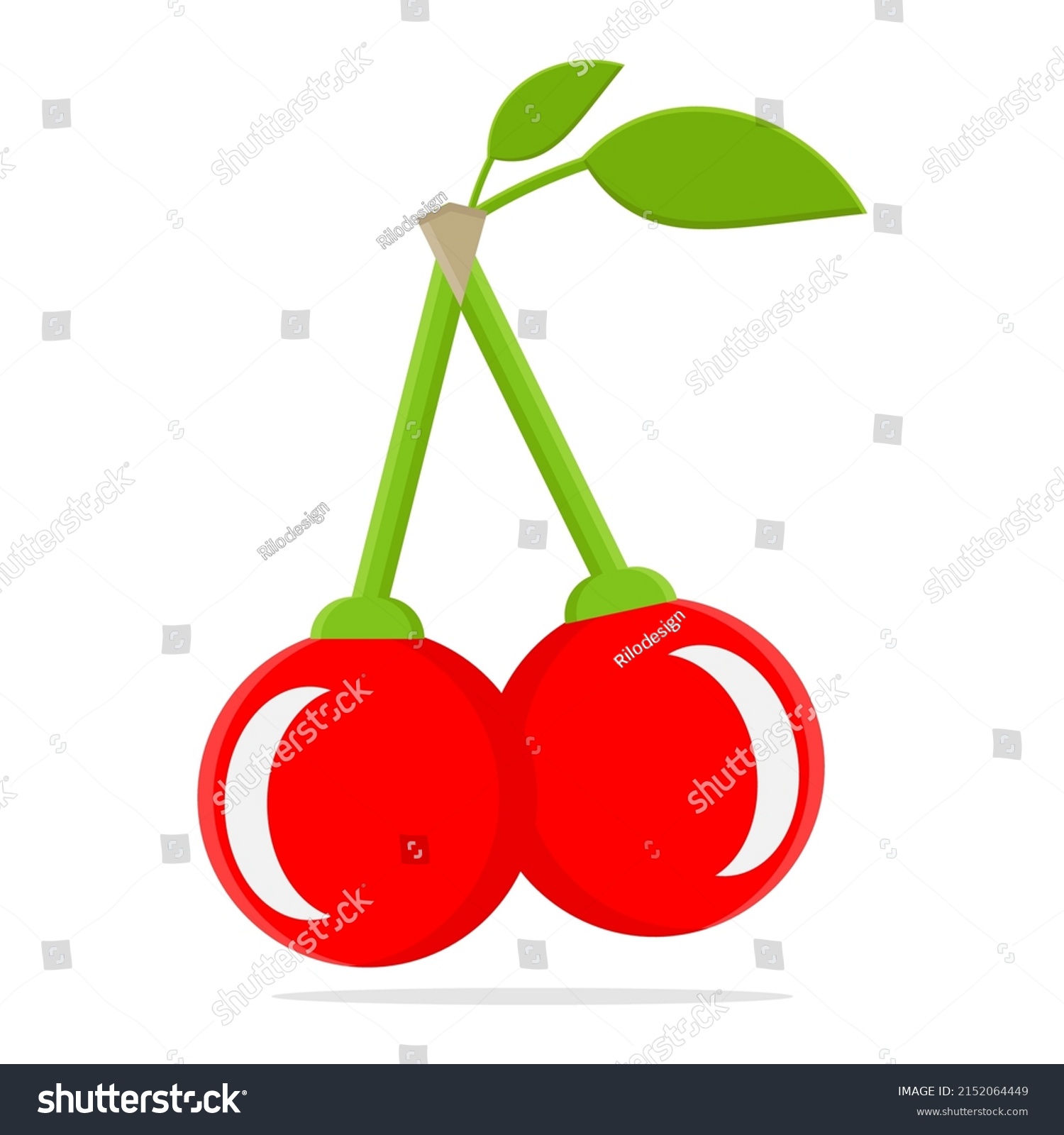 Cherry Icon Cherry Red Sign Vector Stock Vector (Royalty Free ...