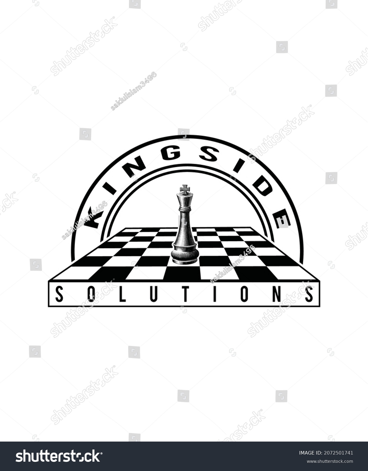 Chess Board Logo Design Vector Stock Vector (Royalty Free) 2072501741 ...