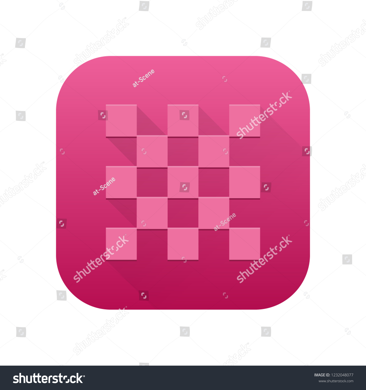 Chess Colorful App Icon: vector de stock (libre de regalías) 1232048077 ...