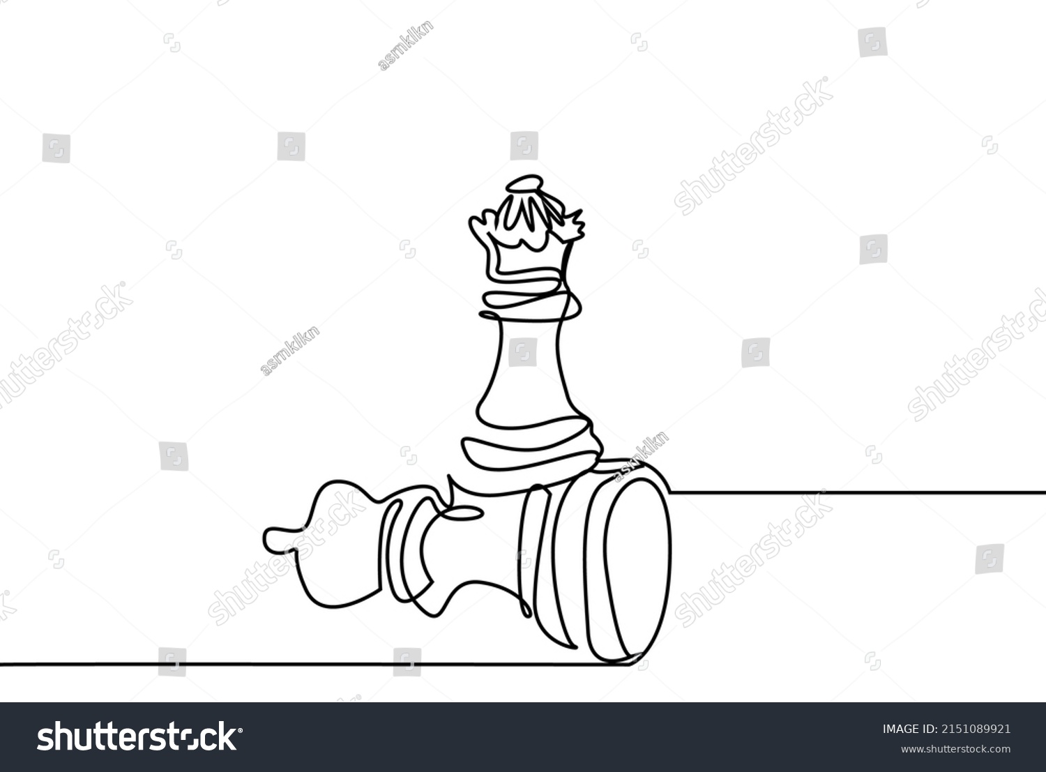 Chess Game Checkmate Concept Background Stock Vector (Royalty Free ...