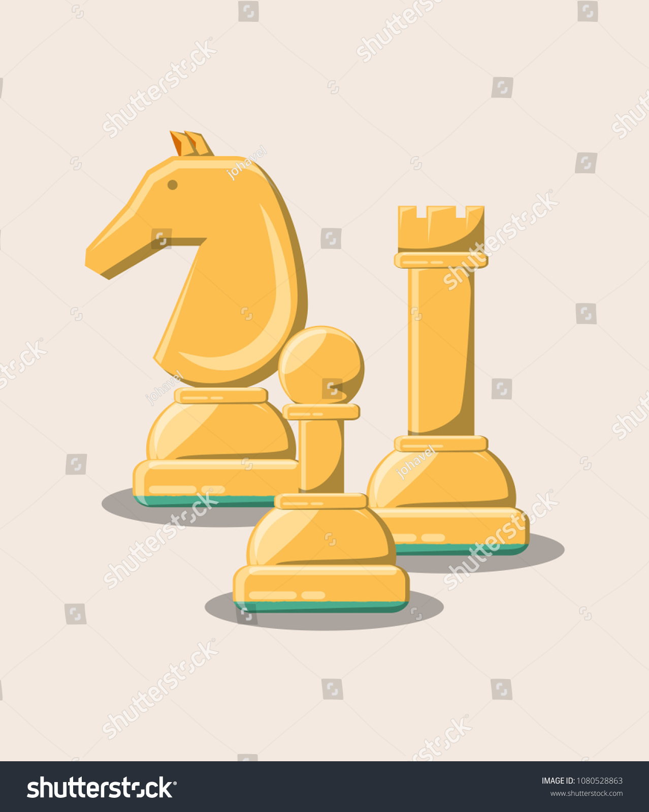 Chess Game Design Stock Vector (Royalty Free) 1080528863 | Shutterstock