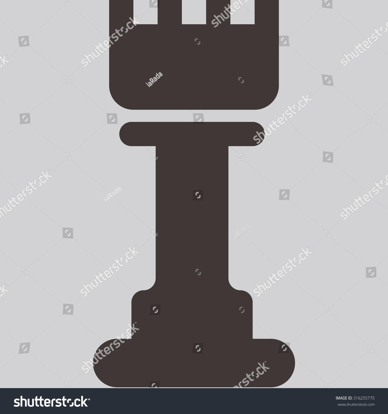 Chess Icon Chess Castle Stock Vector (Royalty Free) 316255775 ...
