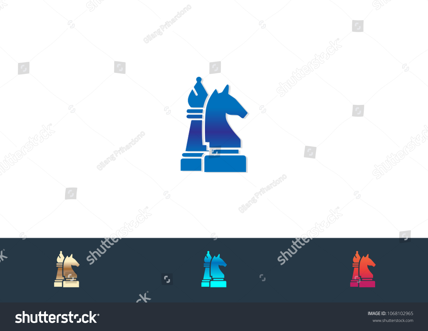 Chess Icon Logo Design Element Stock Vector (Royalty Free) 1068102965
