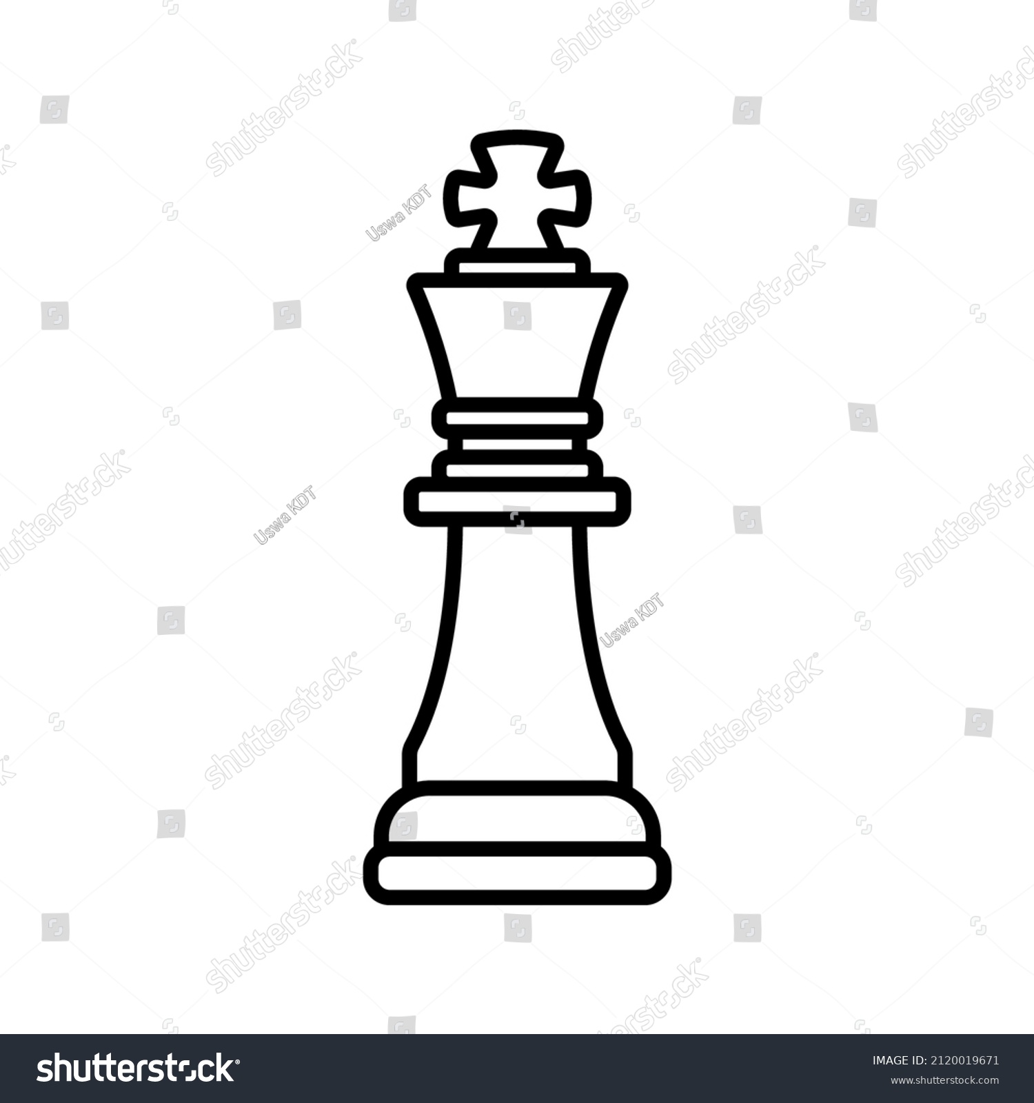 Chess Icon Strategy Checkmate Vector Illustration Stock Vector (Royalty ...