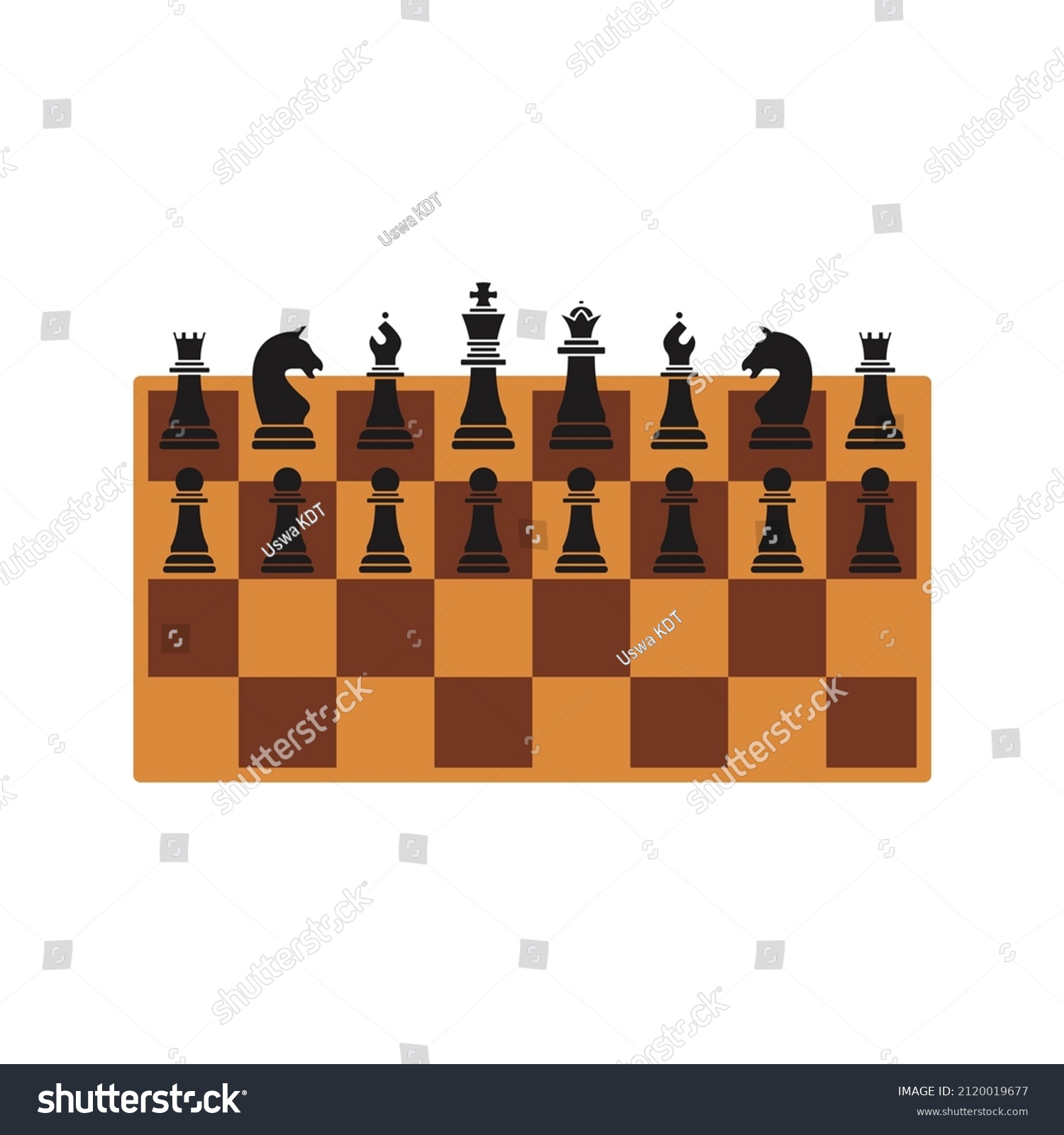 Chess Icon Strategy Checkmate Vector Illustration Stock Vector (Royalty ...