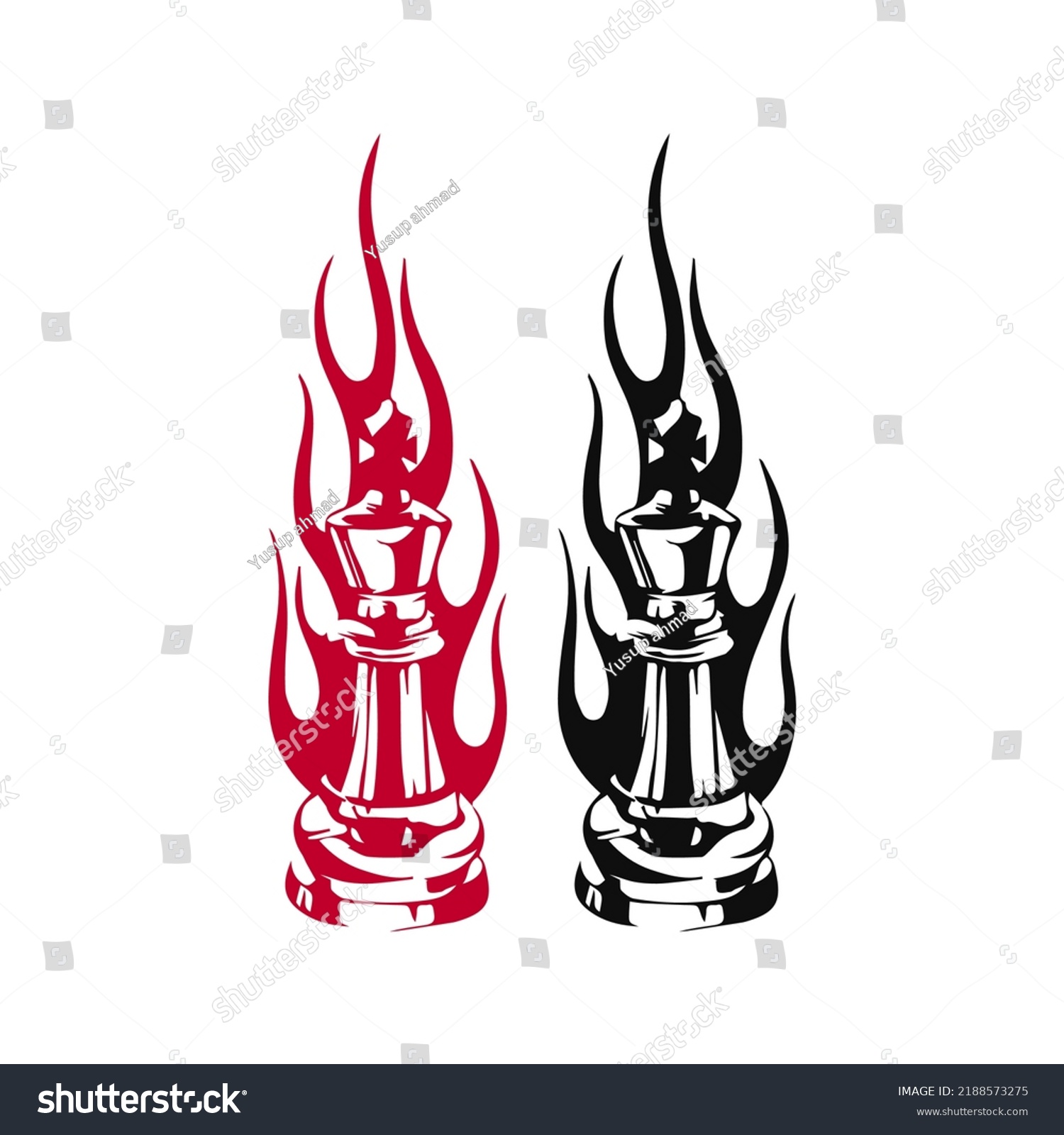 158 Chess king in fire Stock Vectors, Images & Vector Art | Shutterstock
