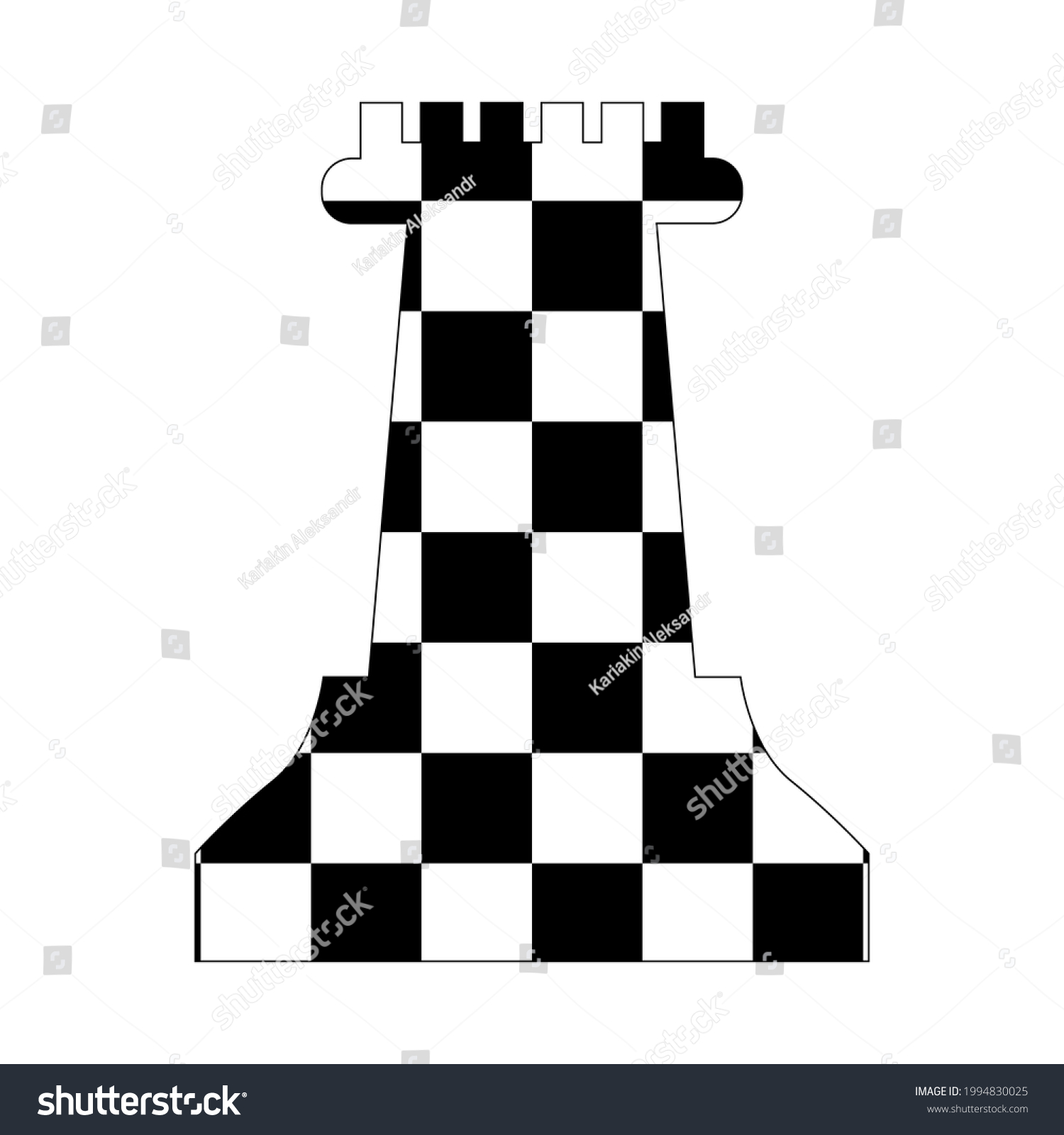 Chess Piece Rook Vector Illustration Stock Vector (Royalty Free ...