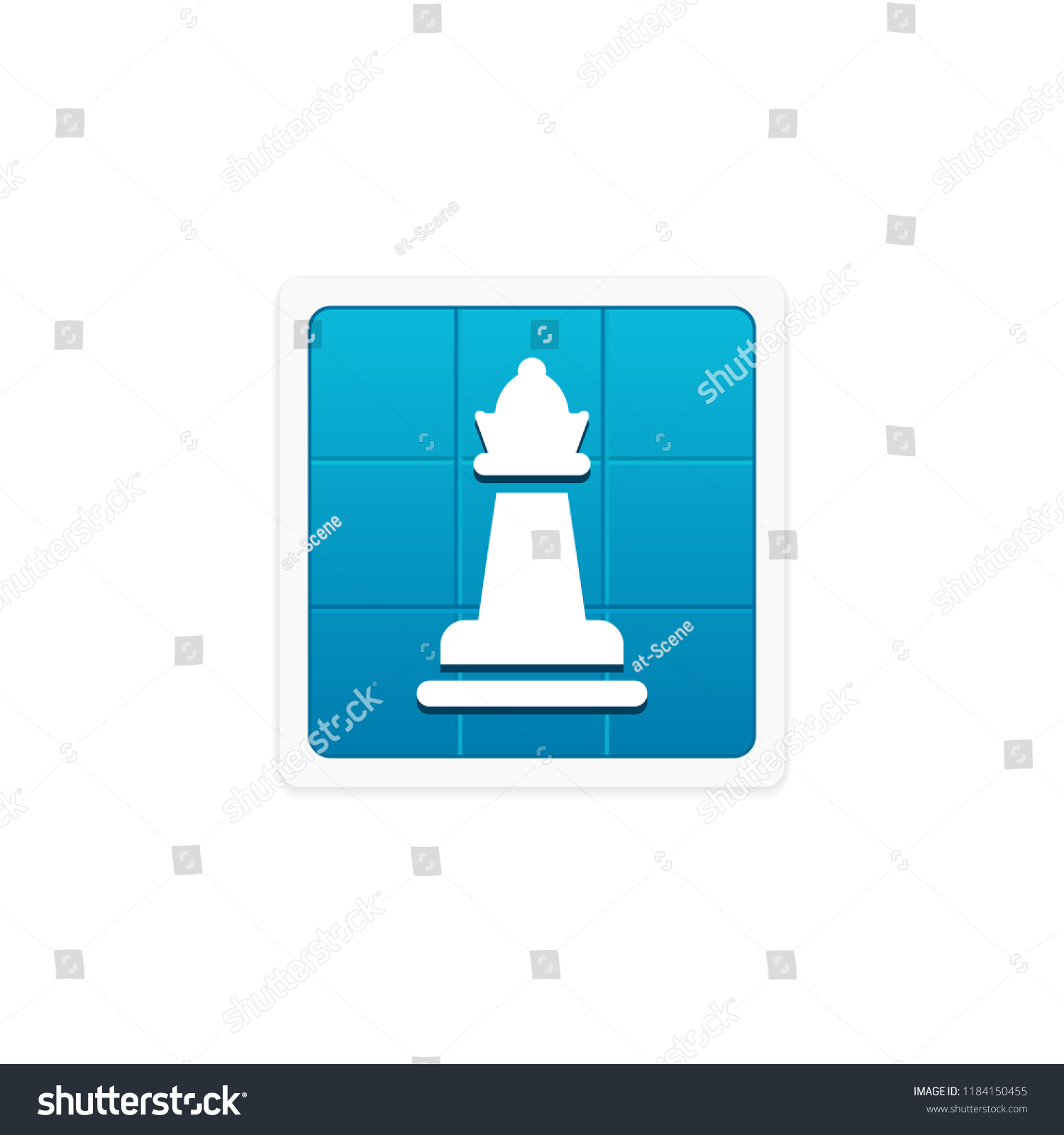 Chess Queen App Icon Stock Vector (Royalty Free) 1184150455 | Shutterstock