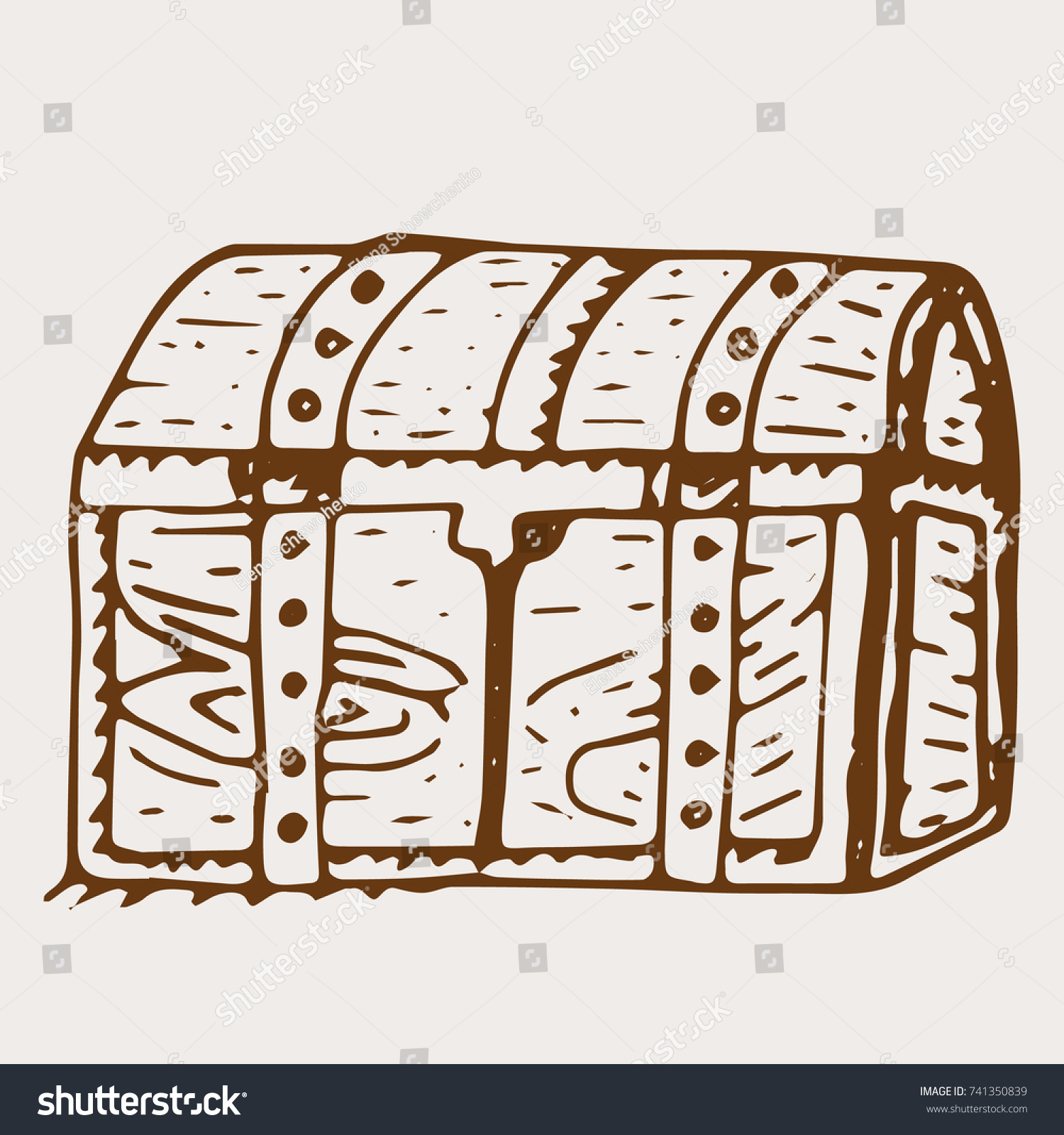 Chest Isolated Vector Illustration Stock Vector (Royalty Free ...