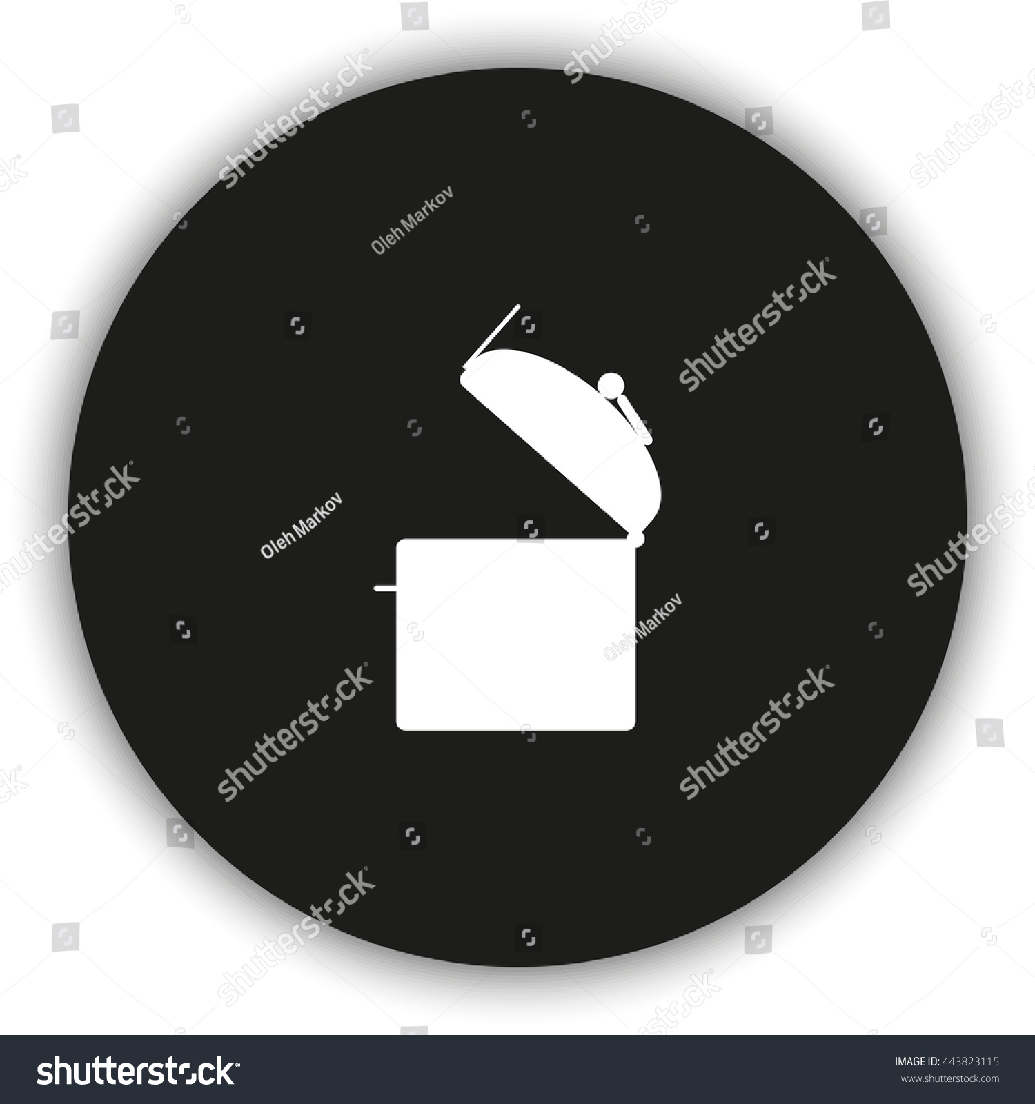 Chest Open Icon Stock Vector (Royalty Free) 443823115 | Shutterstock