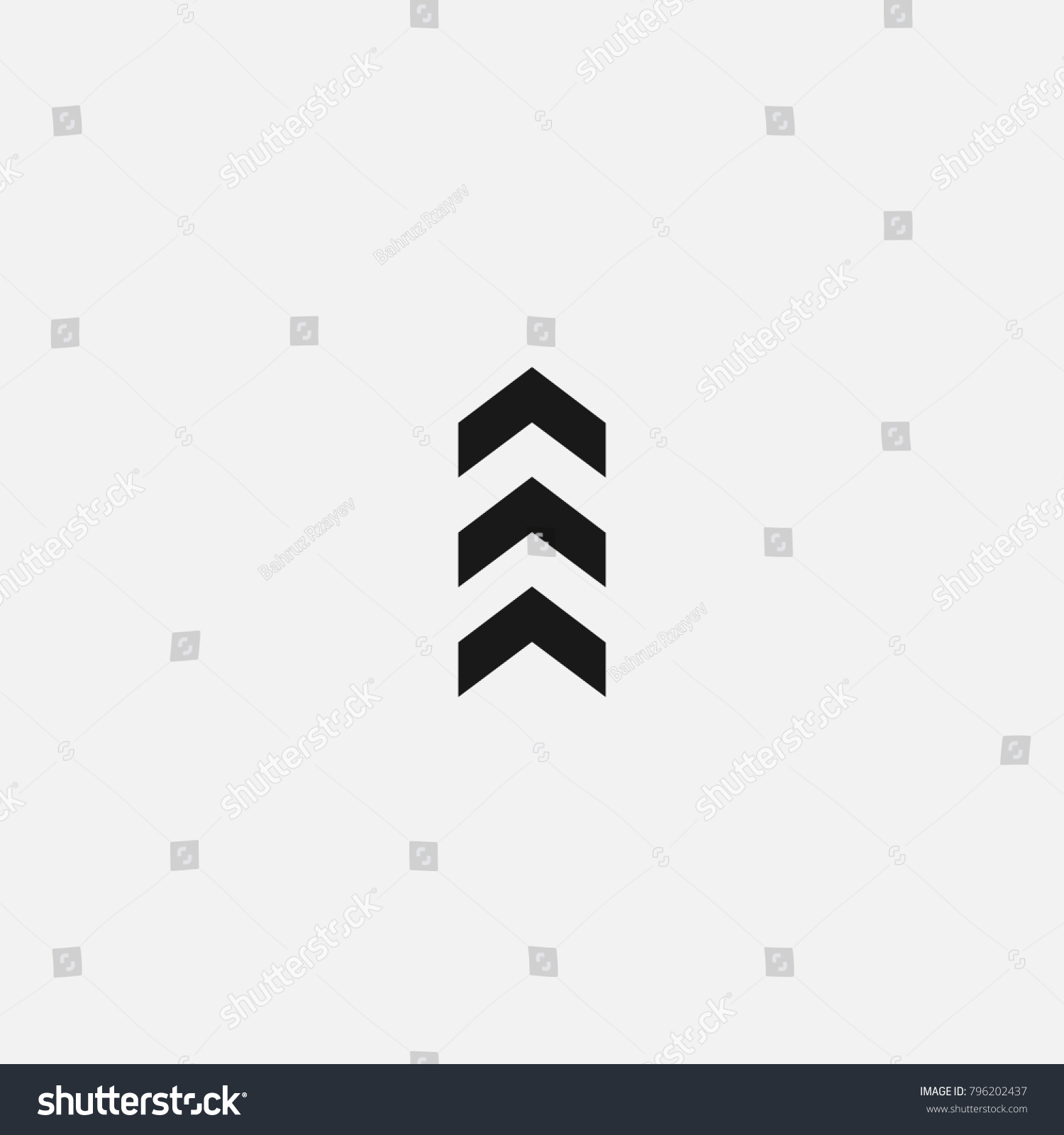 Chevron Icon Silhouette Vector Illustration Stock Vector (Royalty Free ...