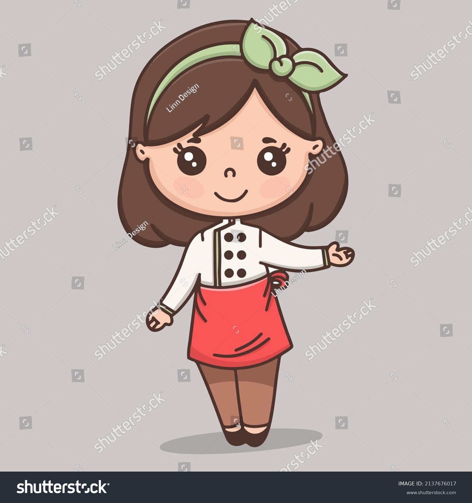 Chibi Cute Chibi Cook Illustration Stock Vector (Royalty Free ...