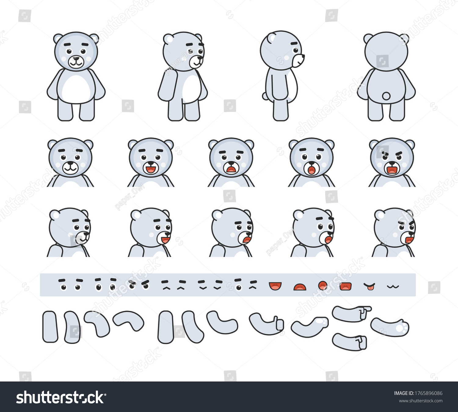 217 ilustraciones de Teddy bear side view - Ilustraciones, imágenes y ...