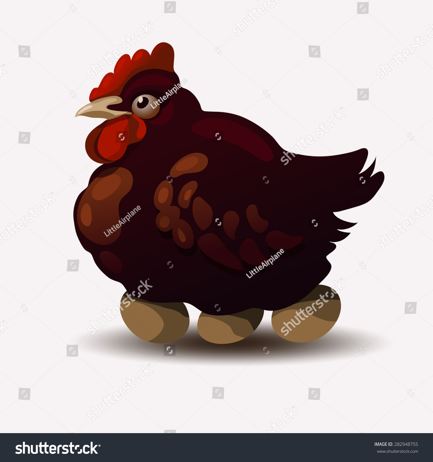 Chicken Character Vector Illustration Stock Vector (Royalty Free ...