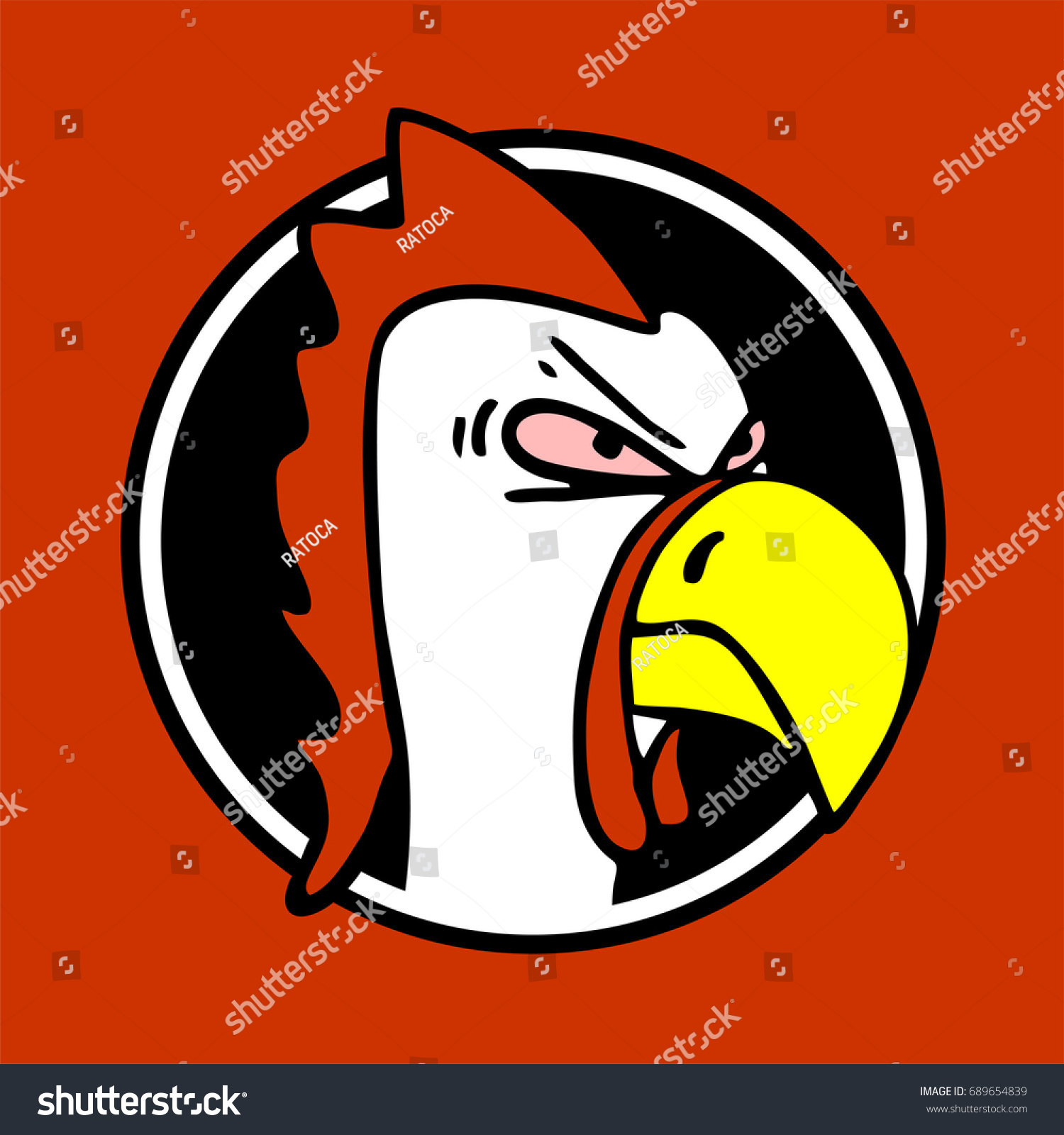 Chicken Face Icon Stock Vector (Royalty Free) 689654839 | Shutterstock
