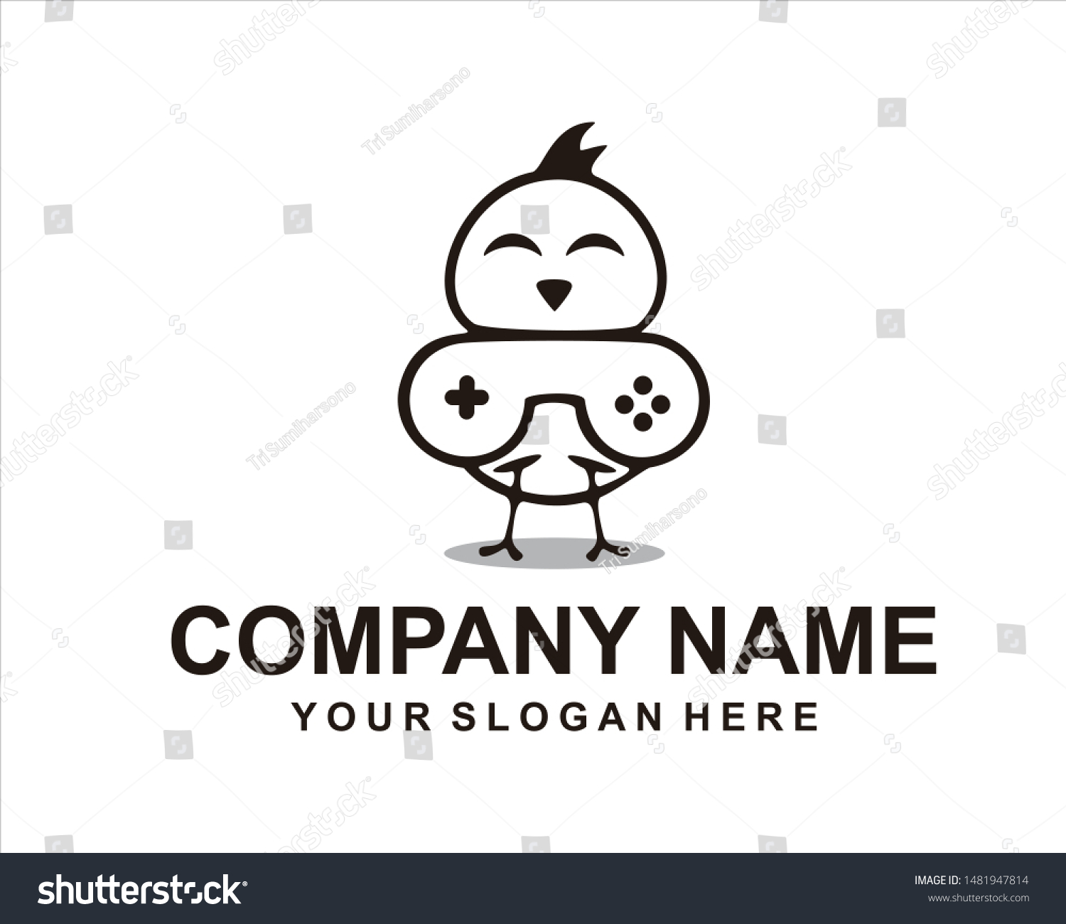 Chicken Game Logo Vector Animals 库存矢量图（免版税）1481947814 | Shutterstock