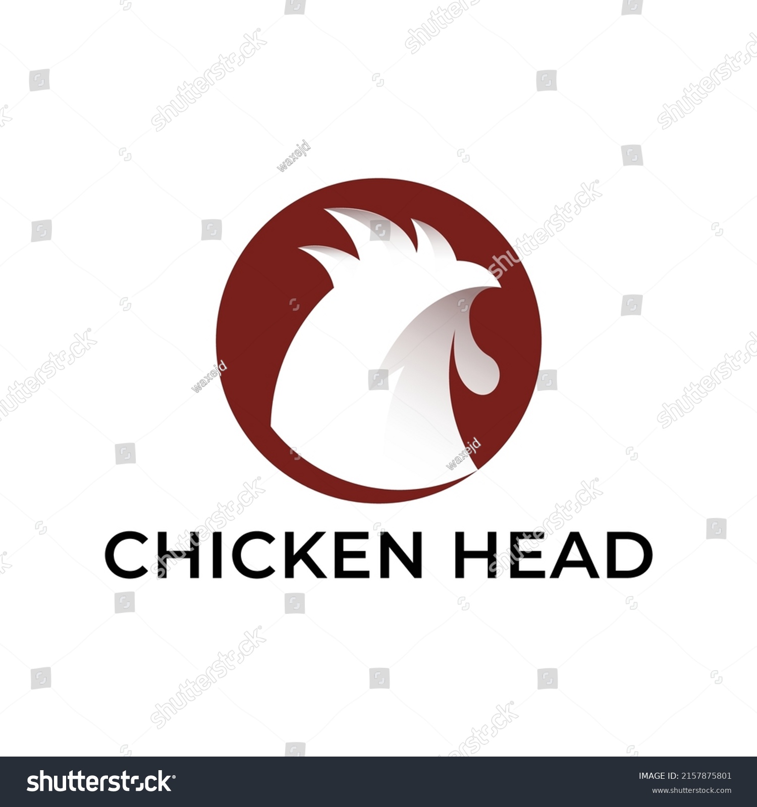 Chicken Head Circle Logo Vector Stock Vector (Royalty Free) 2157875801 ...
