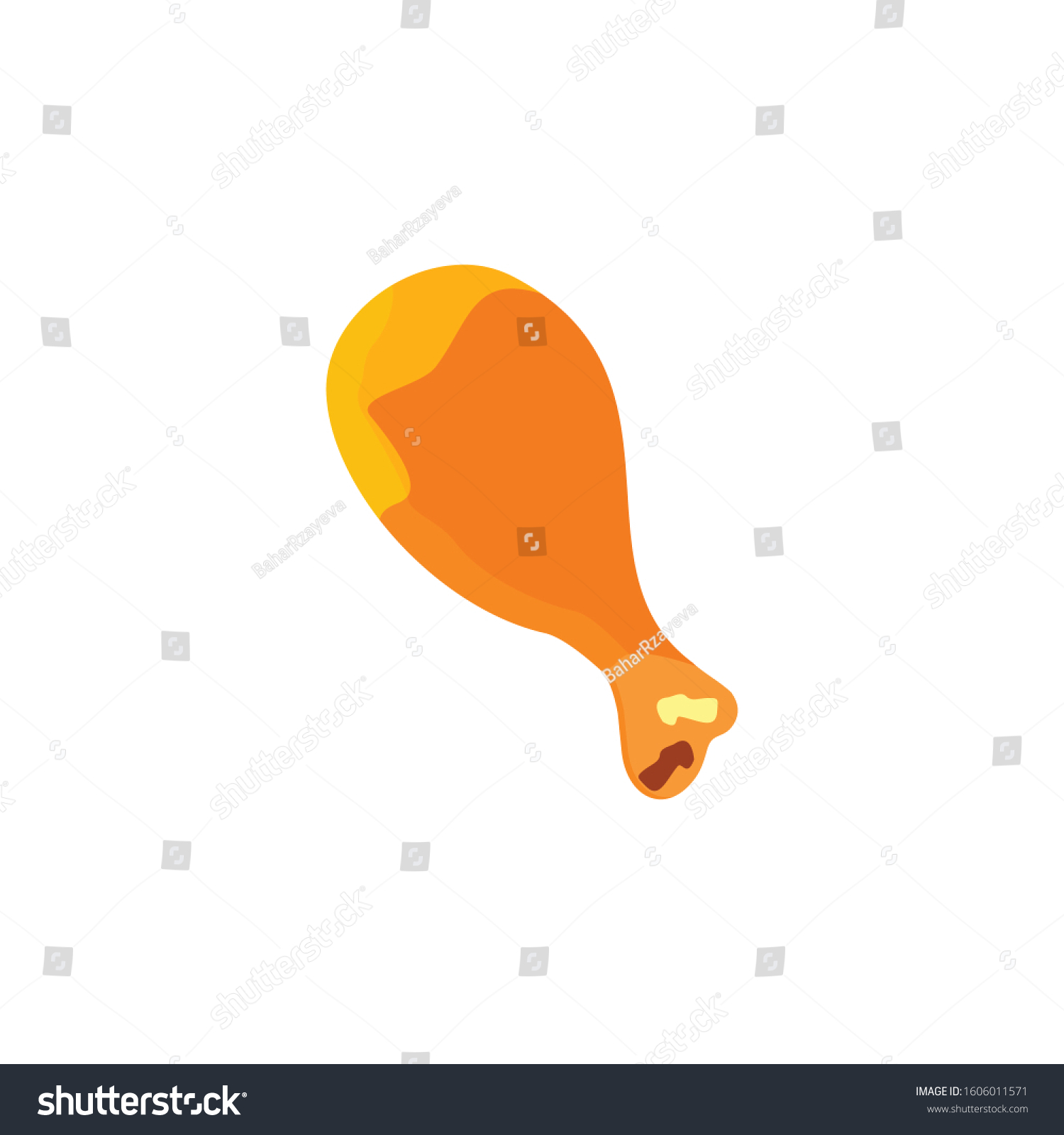 Chicken Icon Meat Vector Illustration Stock Vector (Royalty Free ...