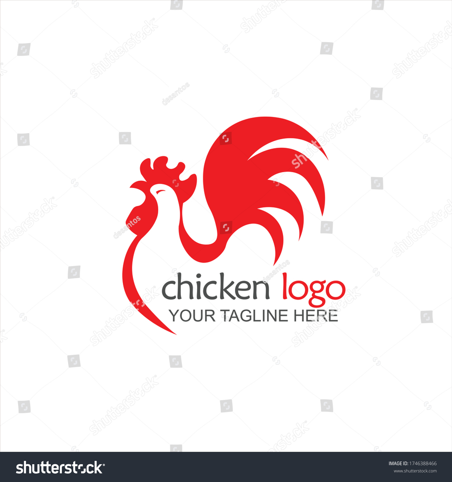 Chicken Logo Design Template Vector Illustration: Vector có sẵn (miễn ...