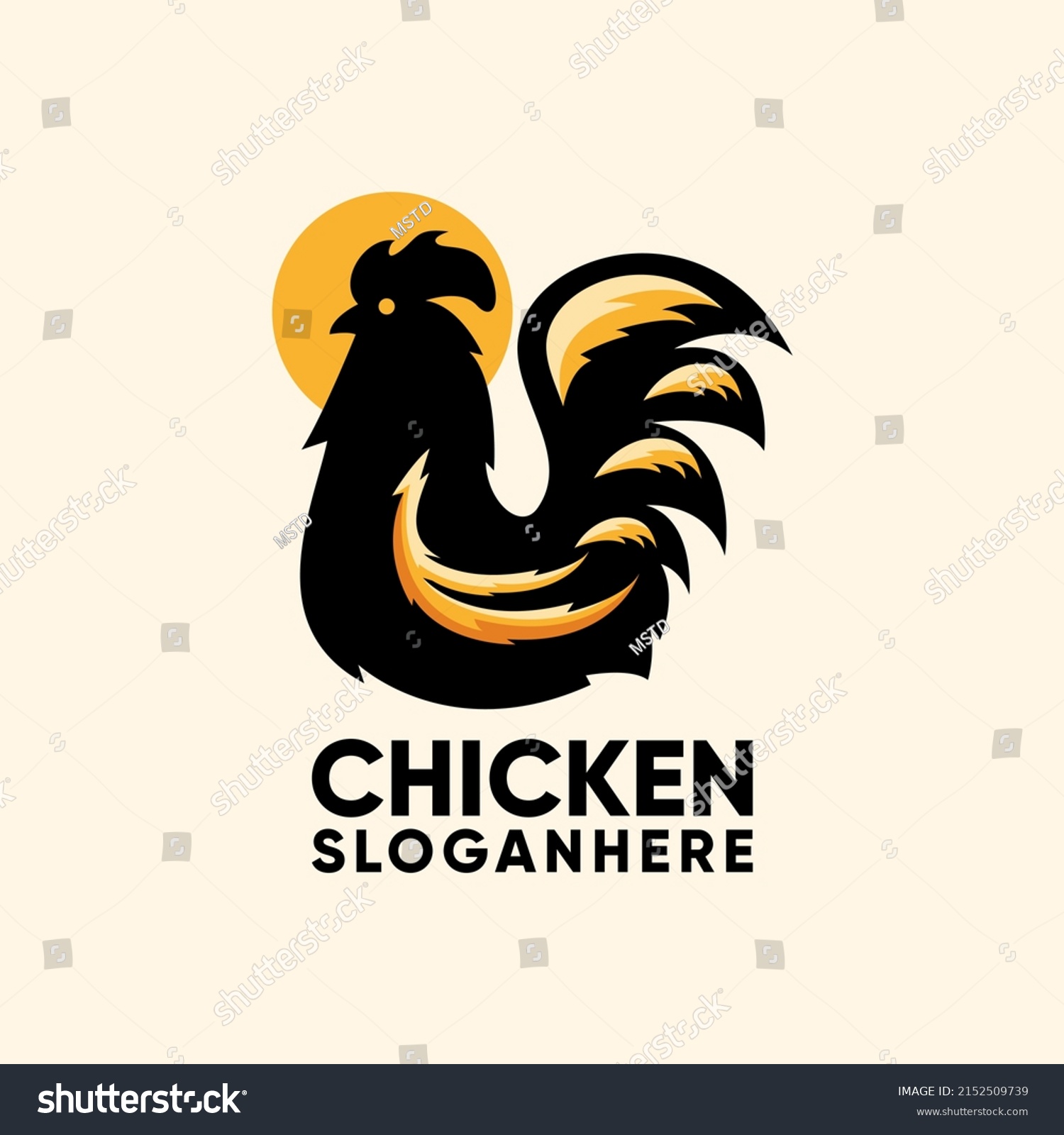 Chicken Logo Design Vector Template Stock Vector (Royalty Free ...
