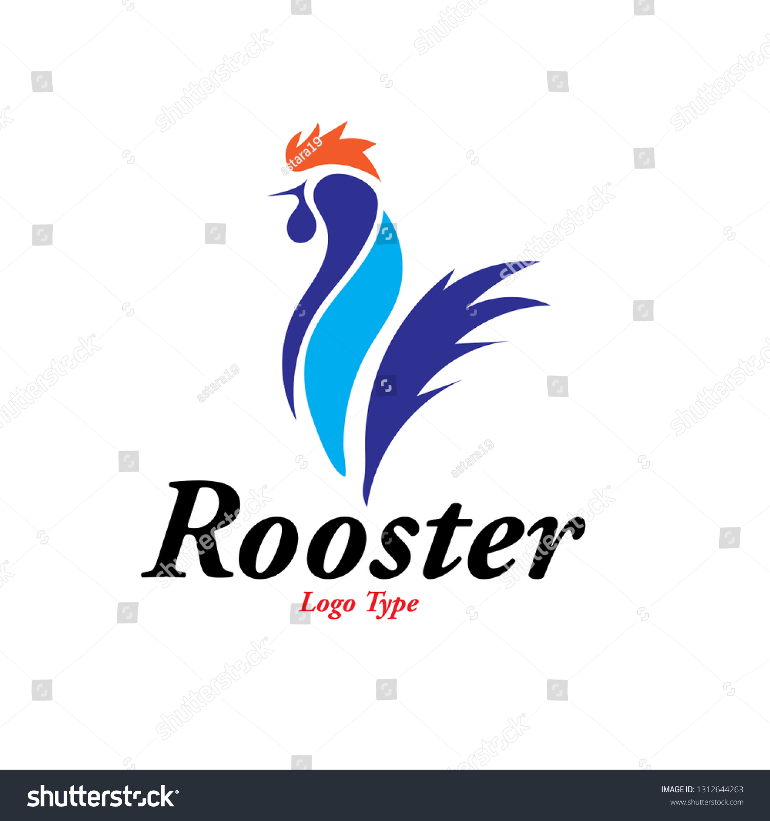 Chicken Logo Designs Stock Vector (Royalty Free) 1312644263