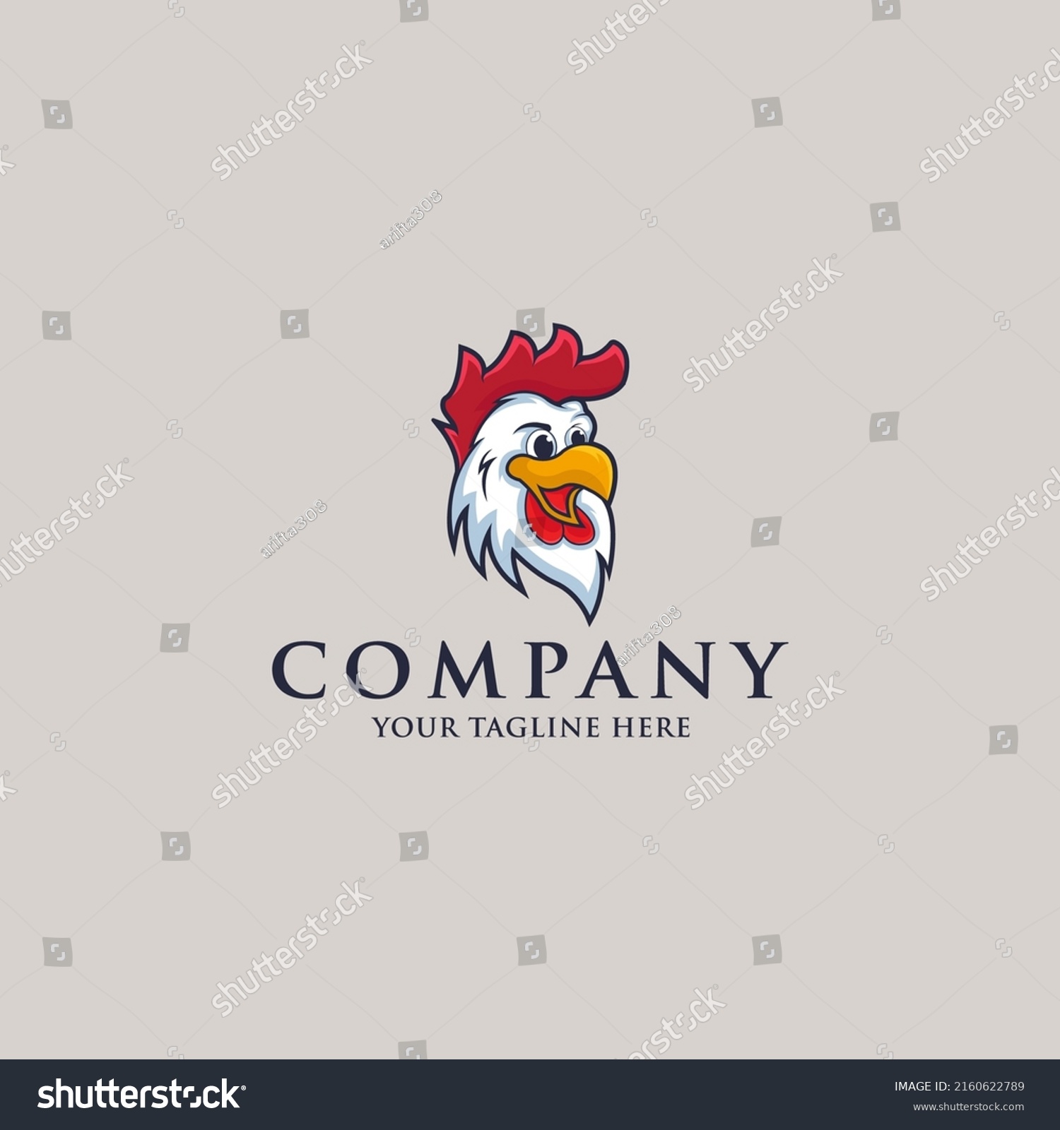 Chicken Mascot Logo Design Vector Stock Vector (Royalty Free ...