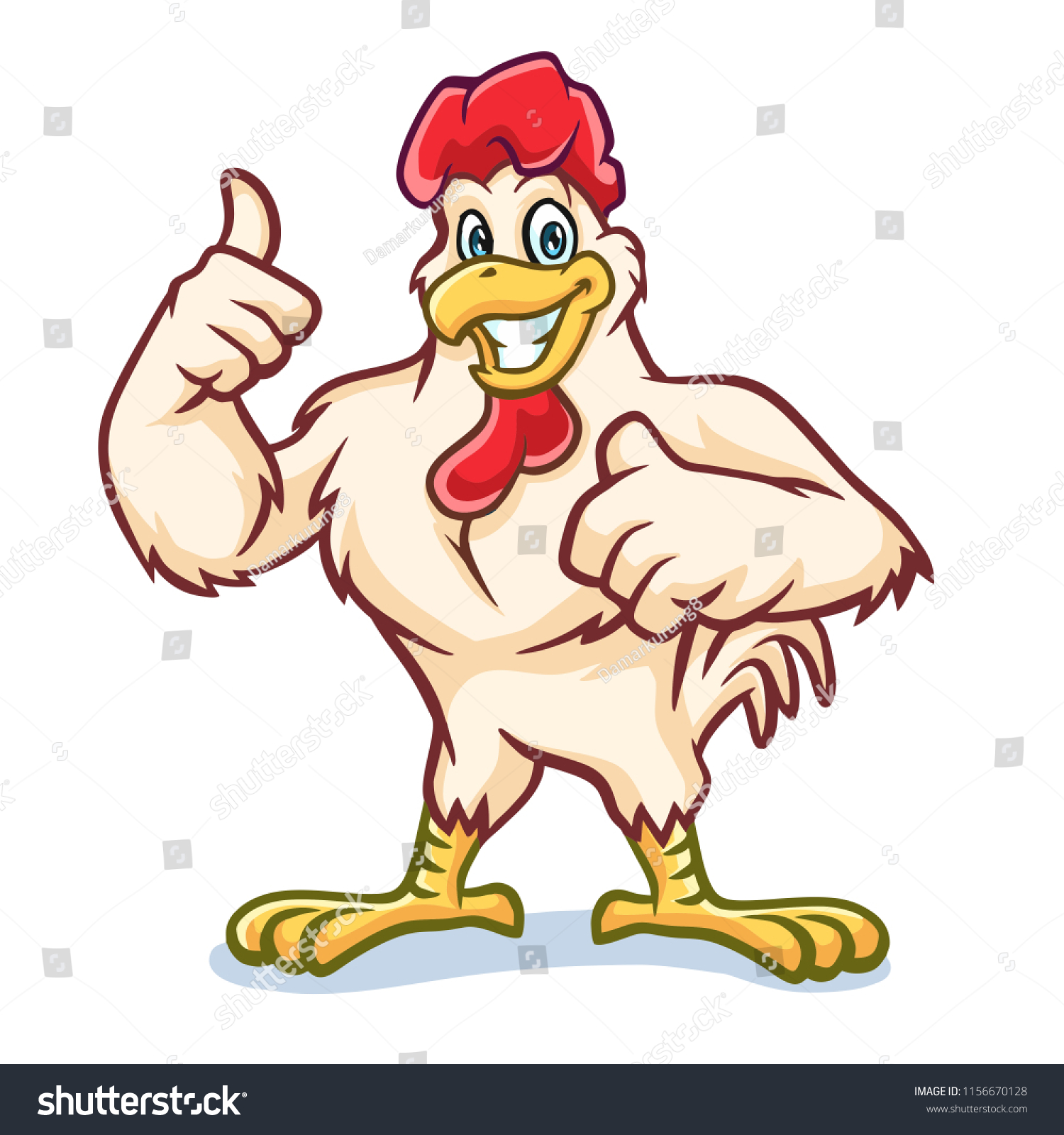 Chicken Thumbs Vector Design Stock Vector (Royalty Free) 1156670128