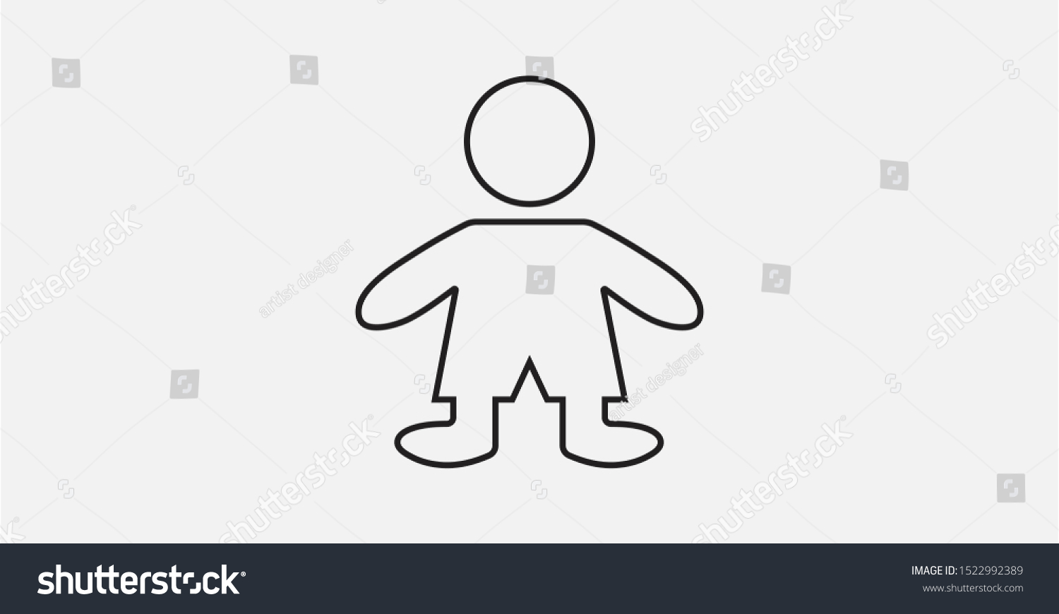 Child Boy Icon Vector Illustration Flat Stock Vector (Royalty Free ...