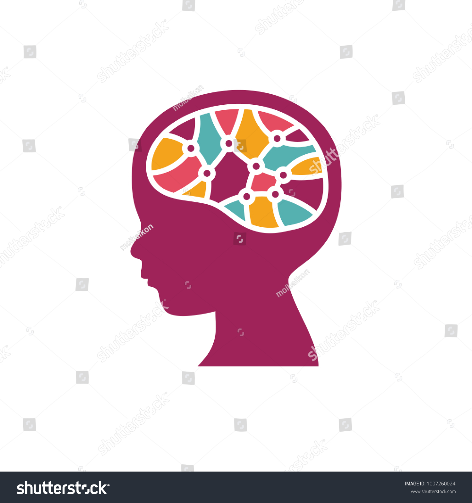 Child Brain Icon Brain Research Creativity Stock Vector (Royalty Free ...