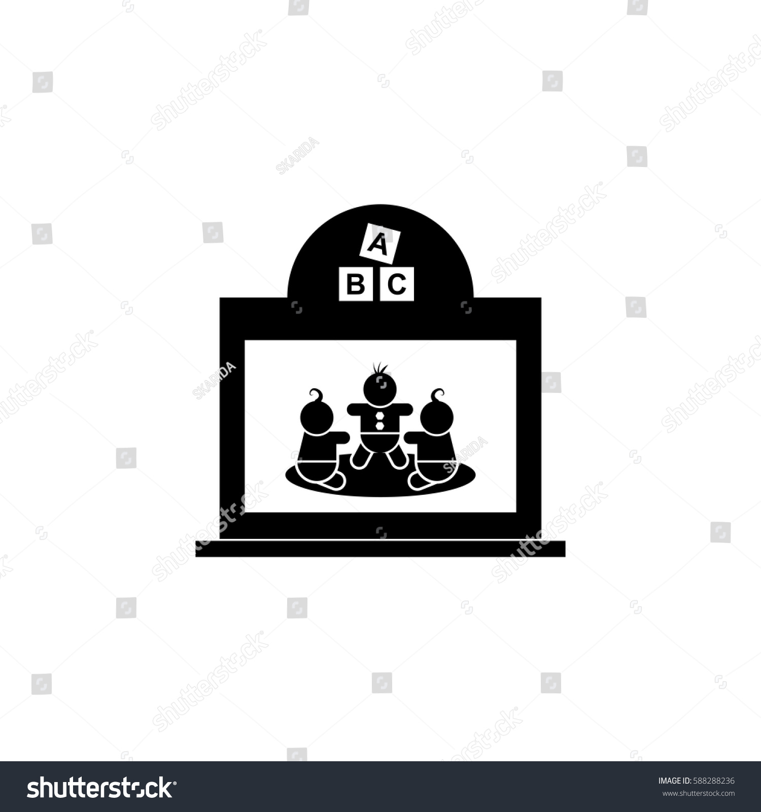 Child Development Center Kindergarten Stock Vector (Royalty Free) 588288236