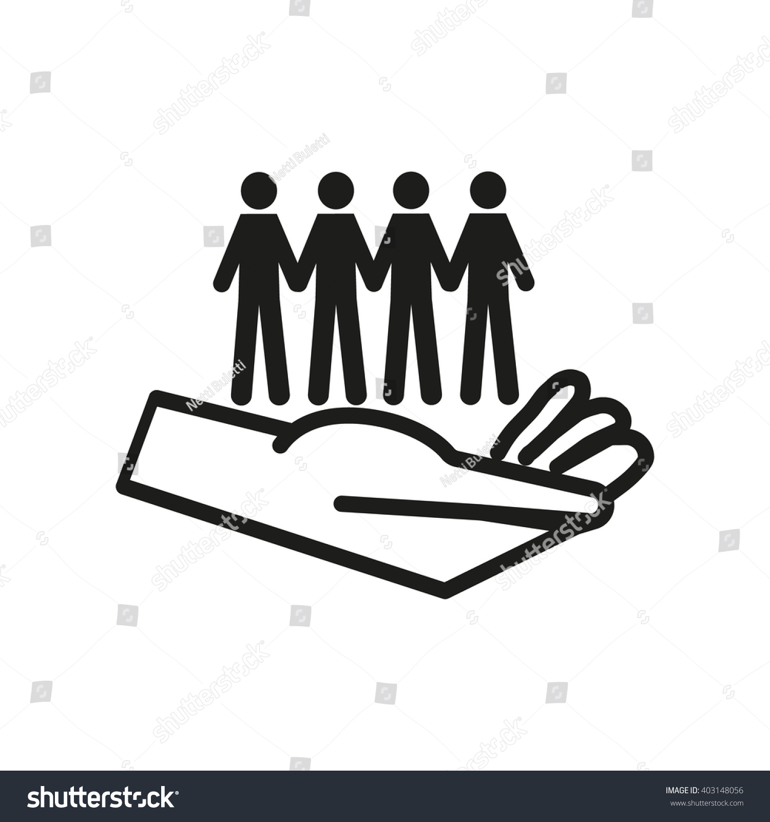 Child Hand Icon Stock Vector (Royalty Free) 403148056 | Shutterstock