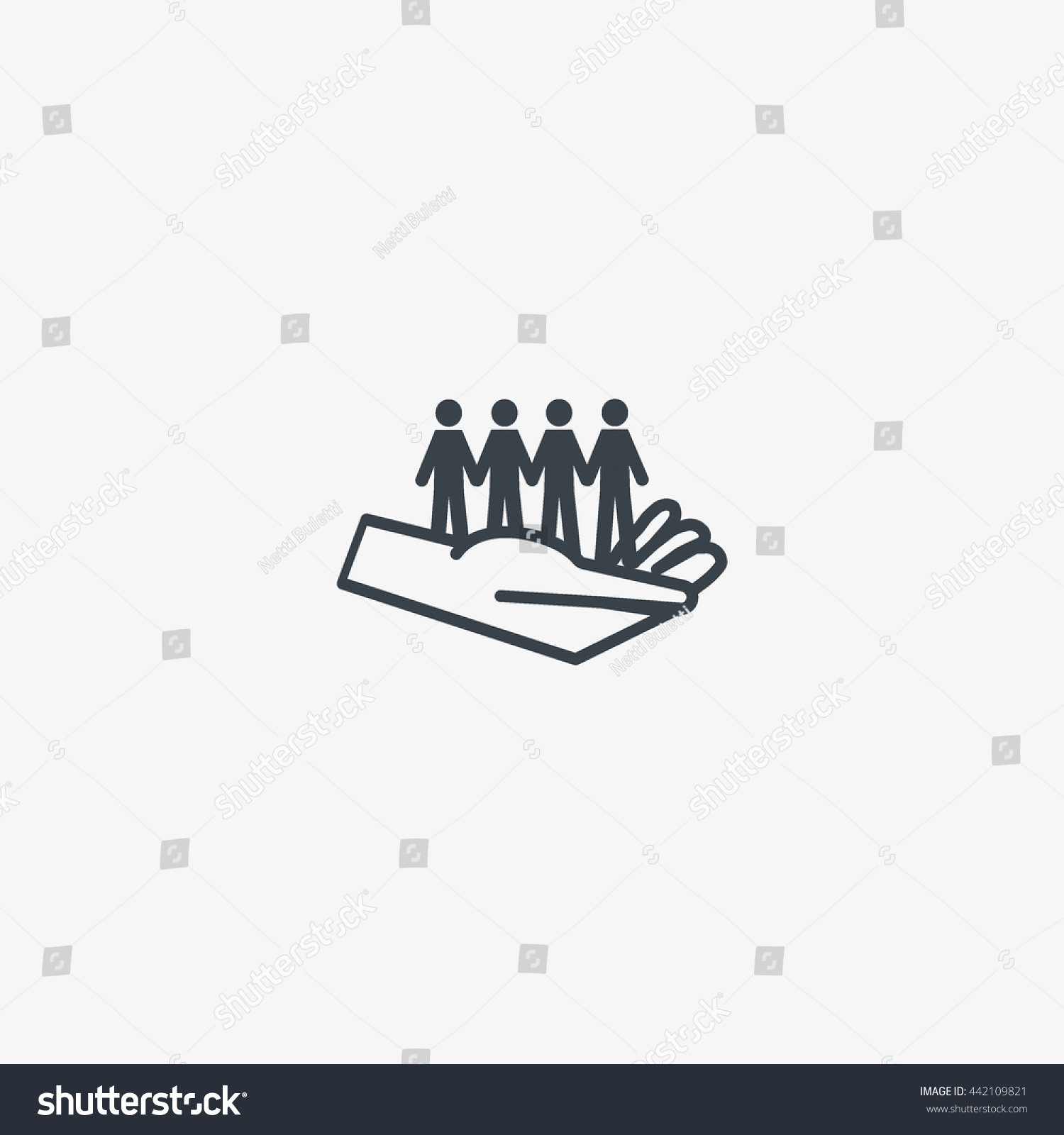 Child Hand Icon Stock Vector (Royalty Free) 442109821 | Shutterstock