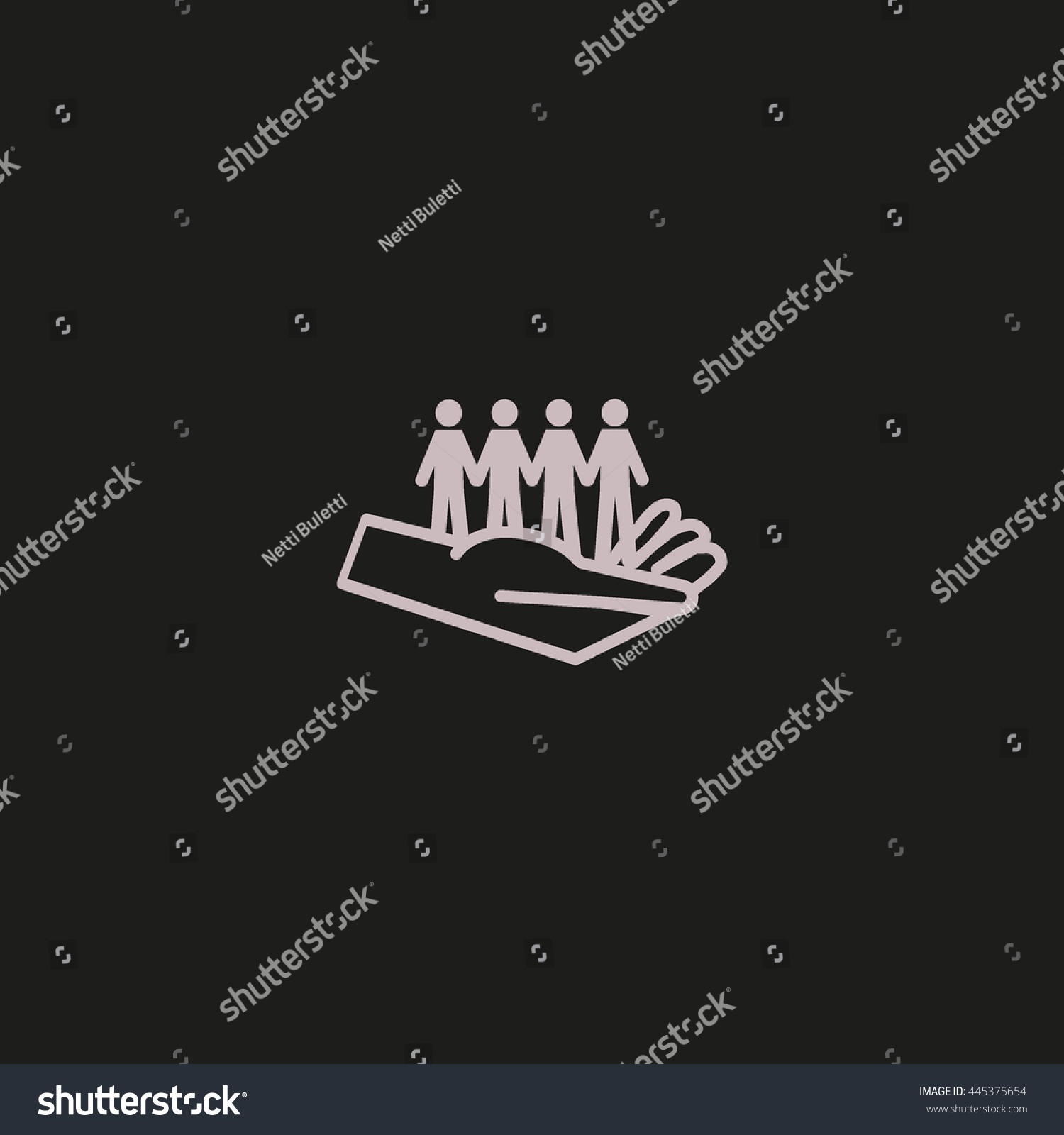 Child Hand Icon Stock Vector (Royalty Free) 445375654 | Shutterstock