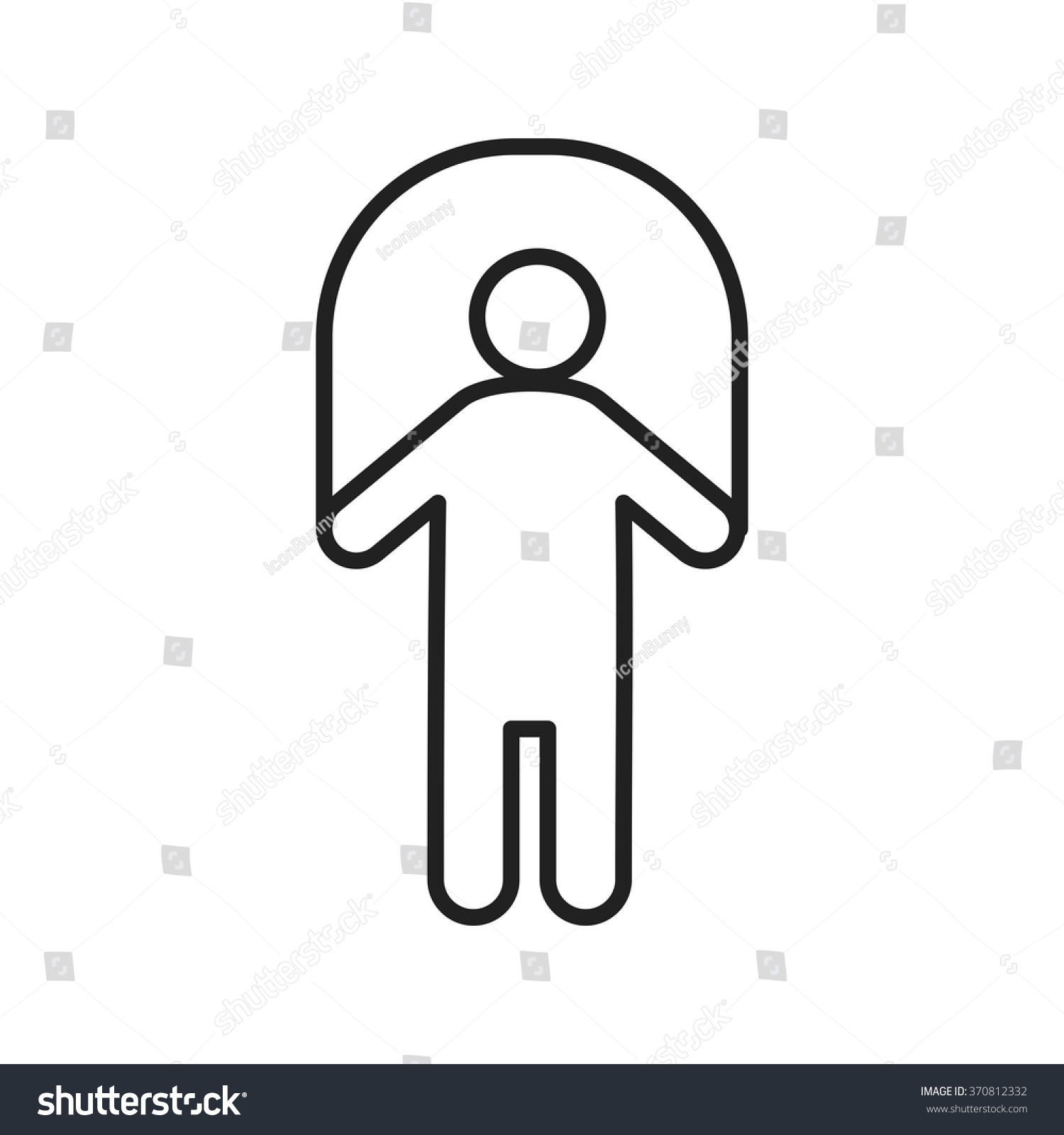 Child Skipping Stock Vector (Royalty Free) 370812332 | Shutterstock