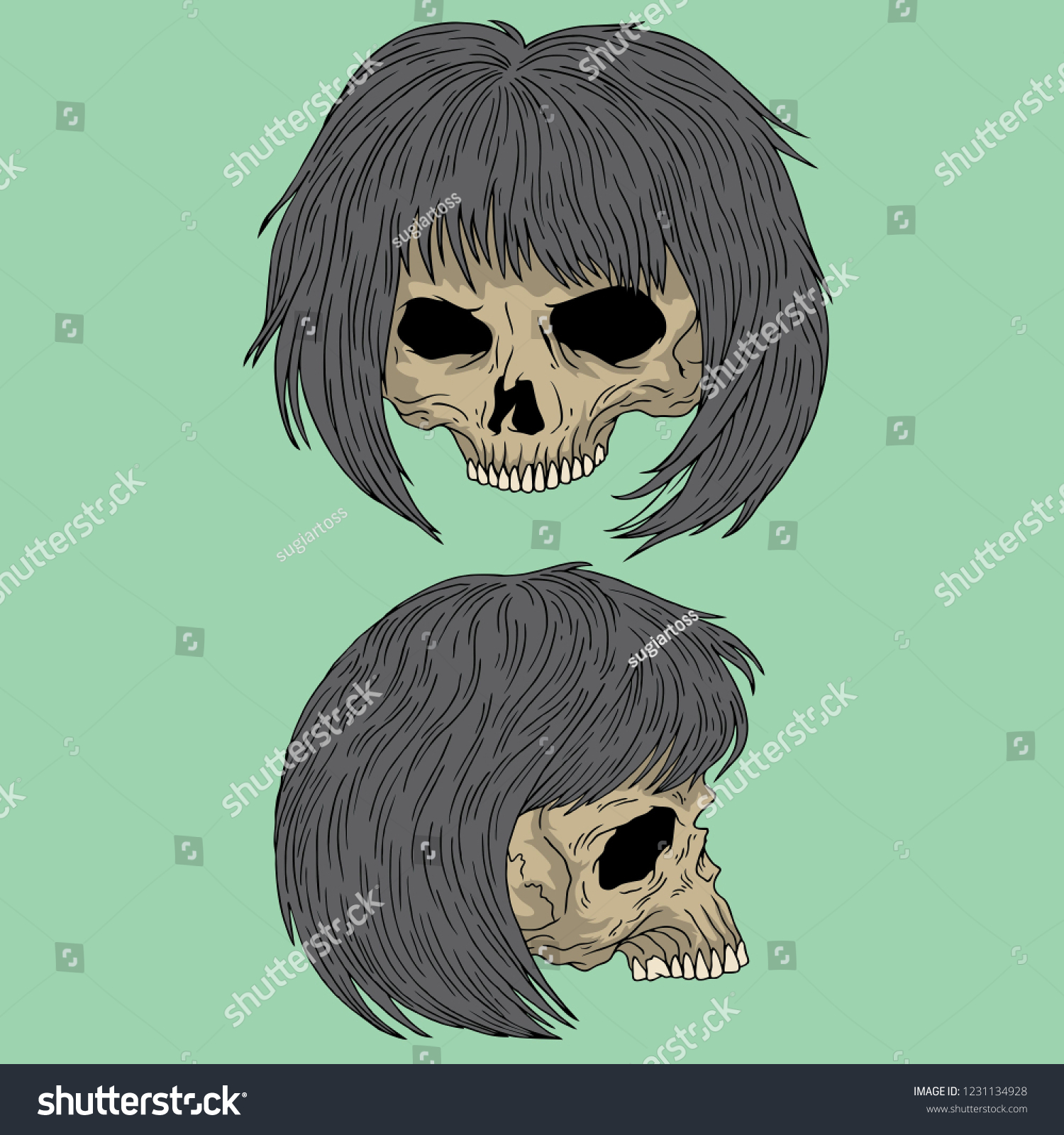 Child Skull Vector Stock Vector (Royalty Free) 1231134928