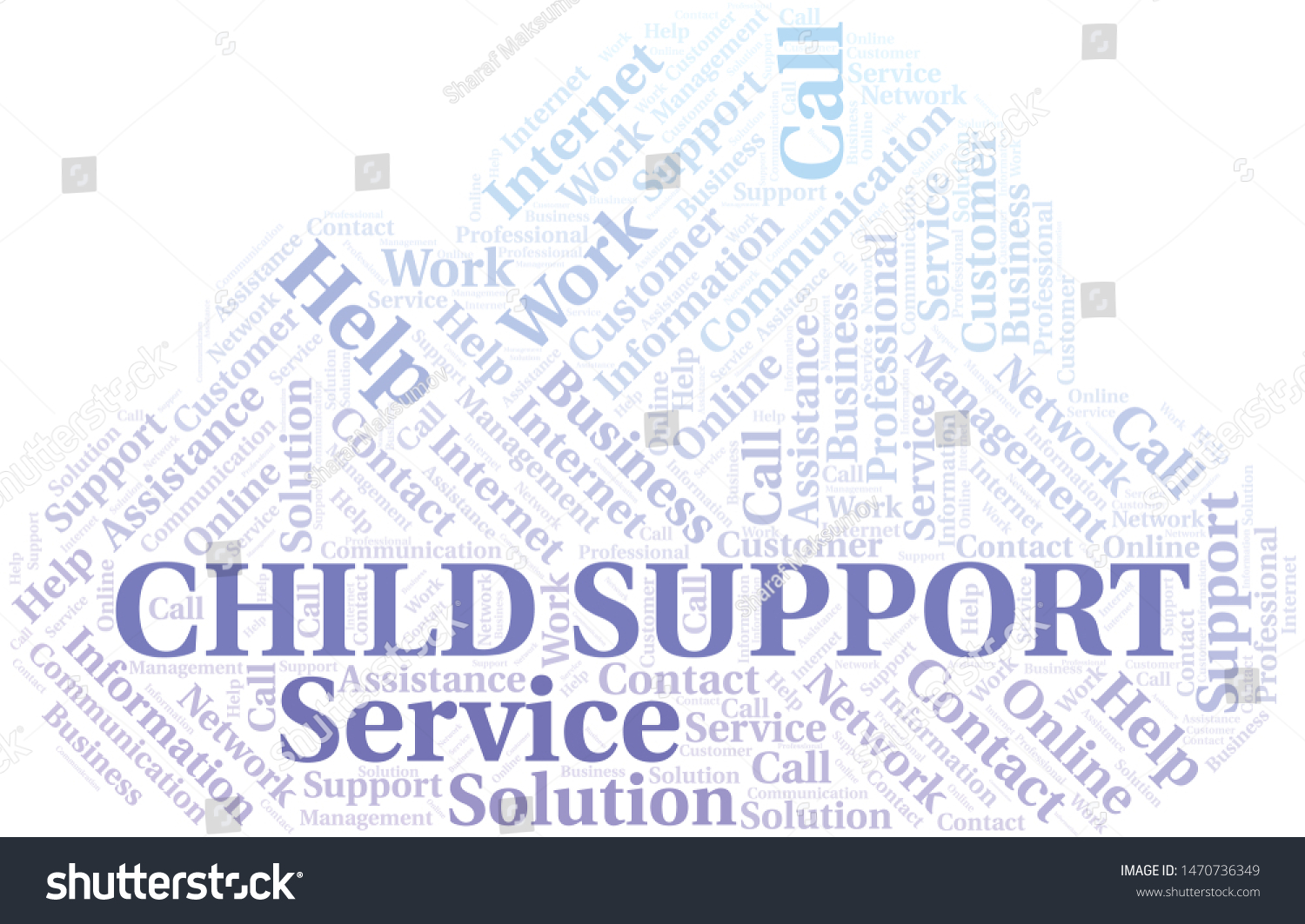Child Support Word Cloud Vector Made Stock Vector (Royalty Free ...