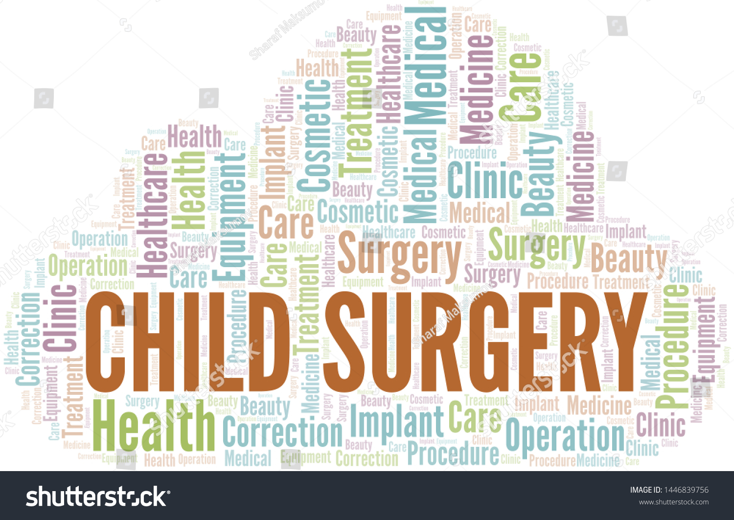 Child Surgery Word Cloud Vector Made Stock Vector (Royalty Free ...