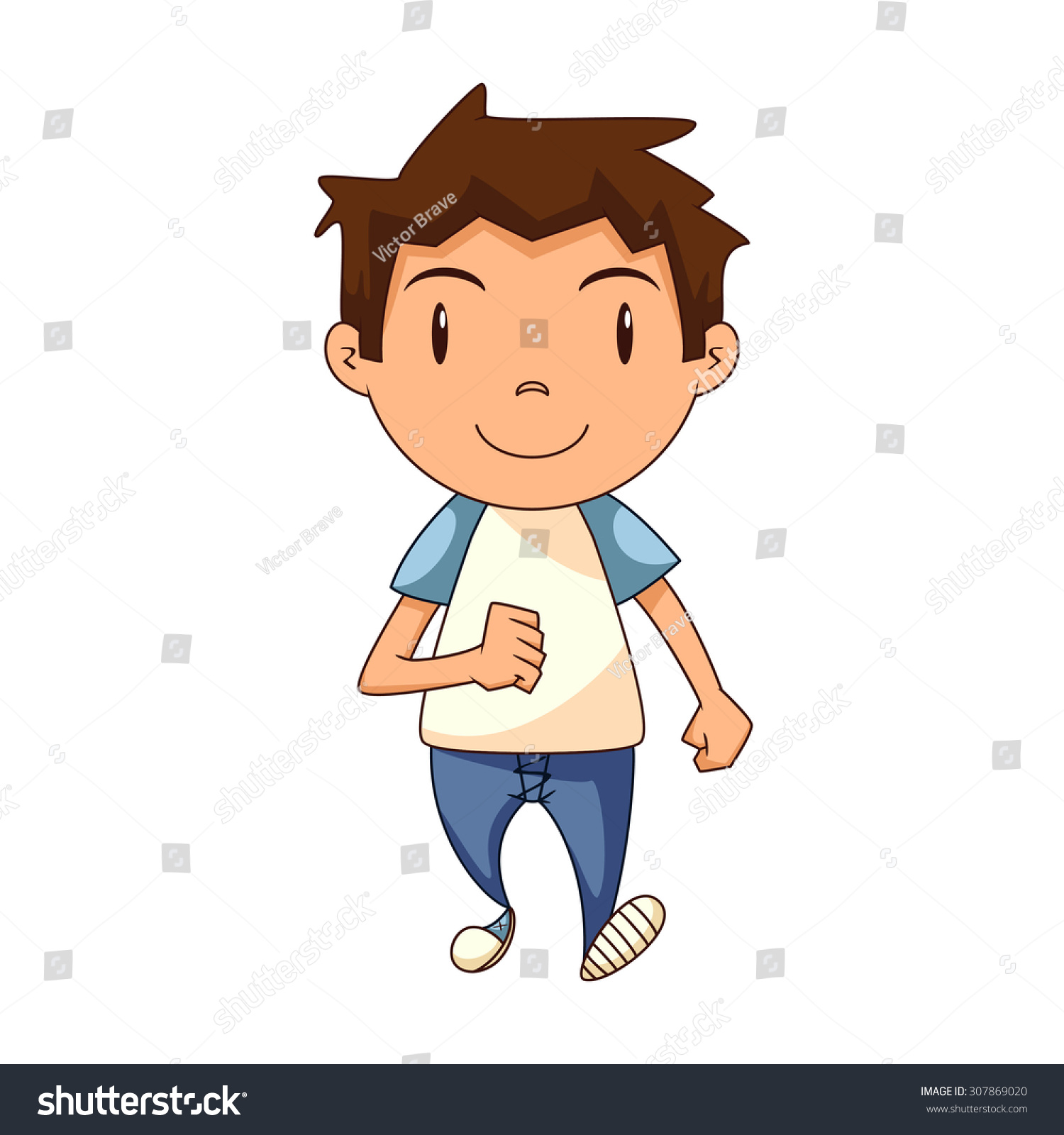 Child Walking Isolated Vector Illustration Stock Vector (Royalty Free ...